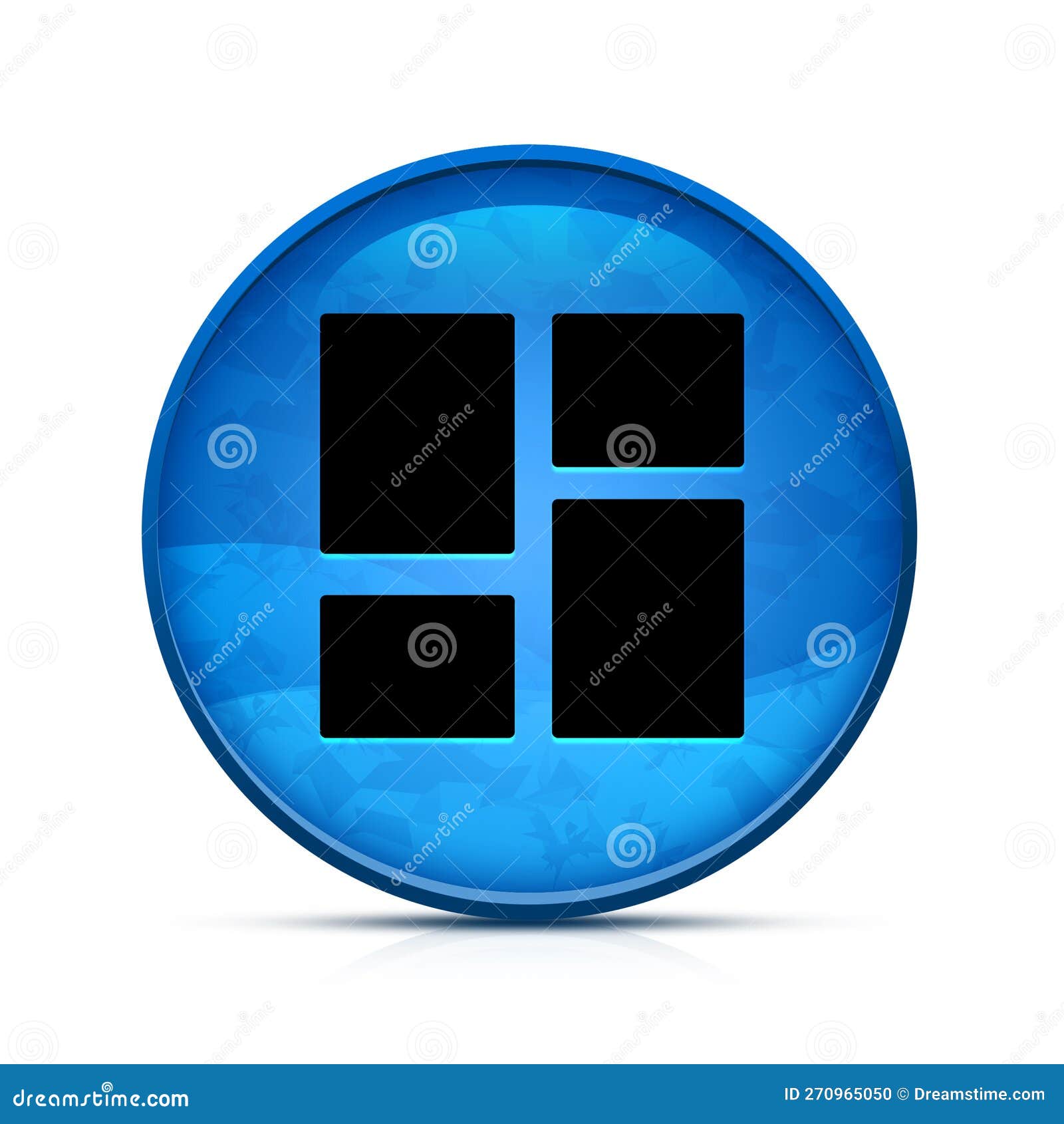 Dashboard Icon on Classy Splash Blue Round Button Illustration Stock ...