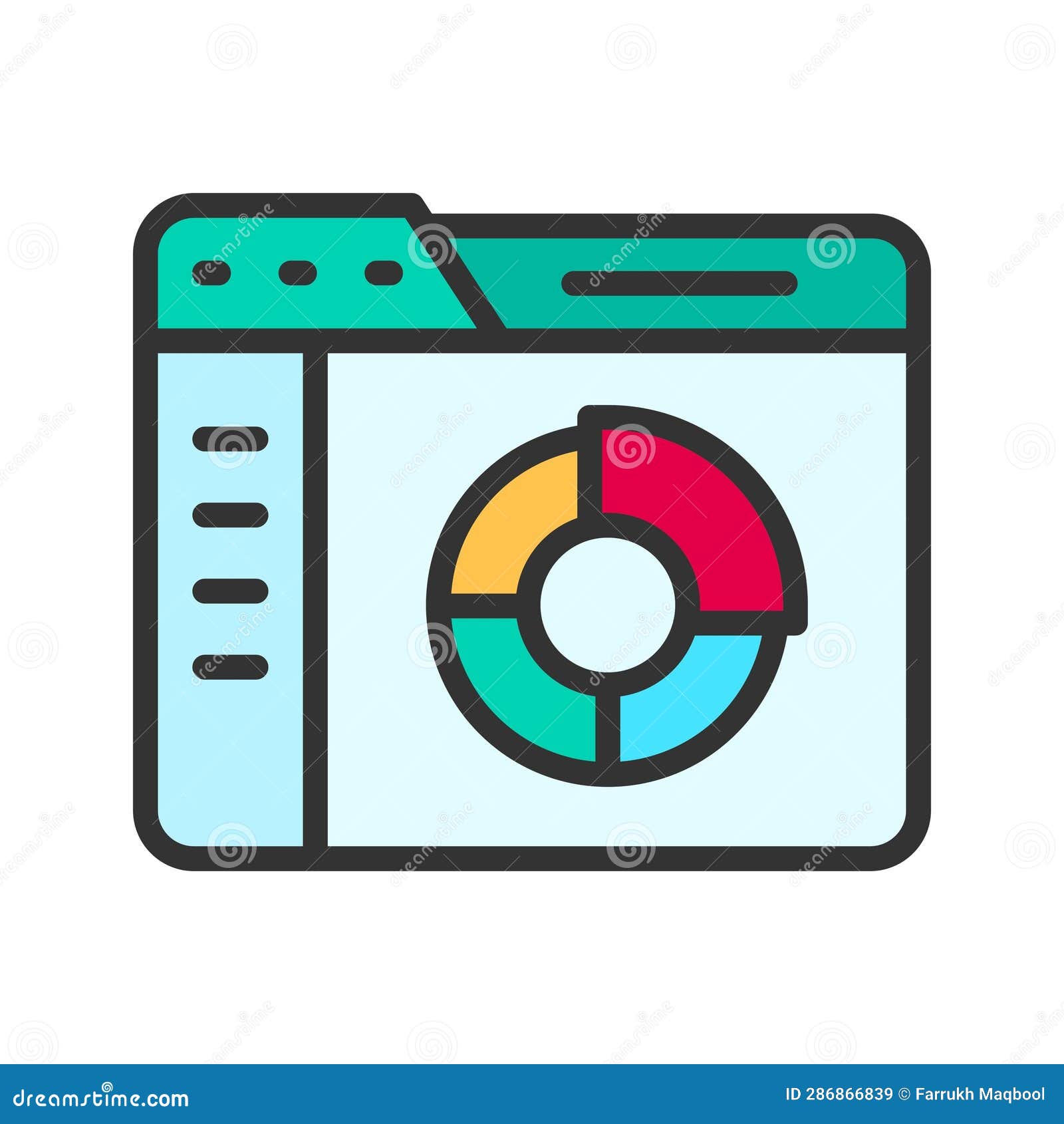 Dashboard Icon Image. stock vector. Illustration of odometer - 286866839