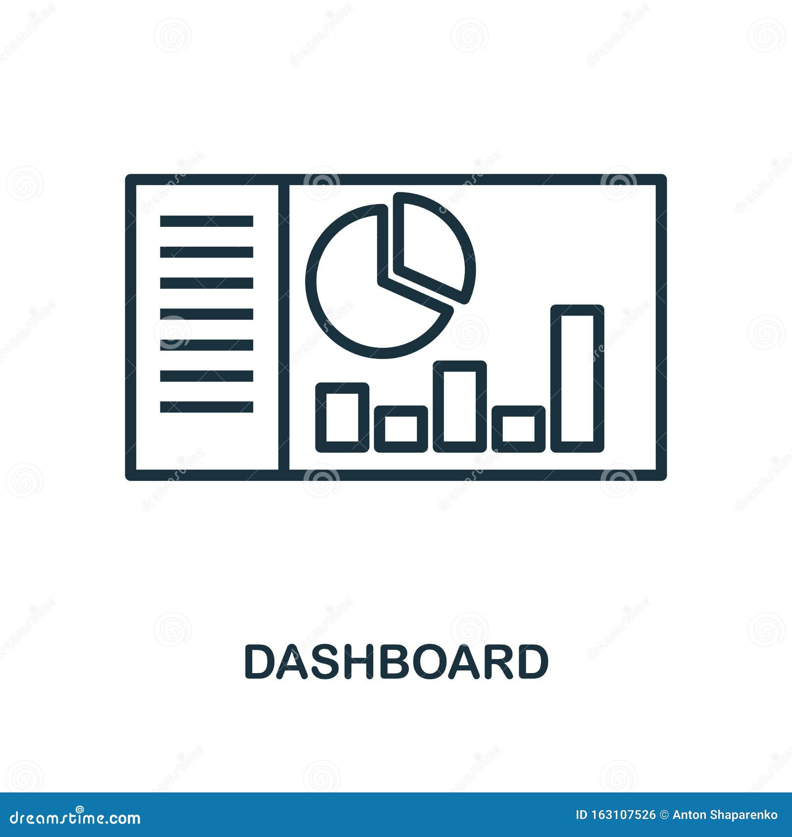 Dashboard Icon Outline Style. Thin Line Creative Dashboard Icon for ...