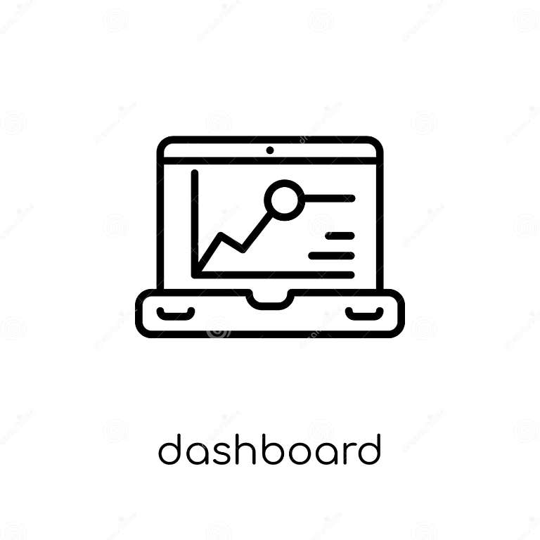 Dashboard Icon. Trendy Modern Flat Linear Vector Dashboard Icon Stock ...