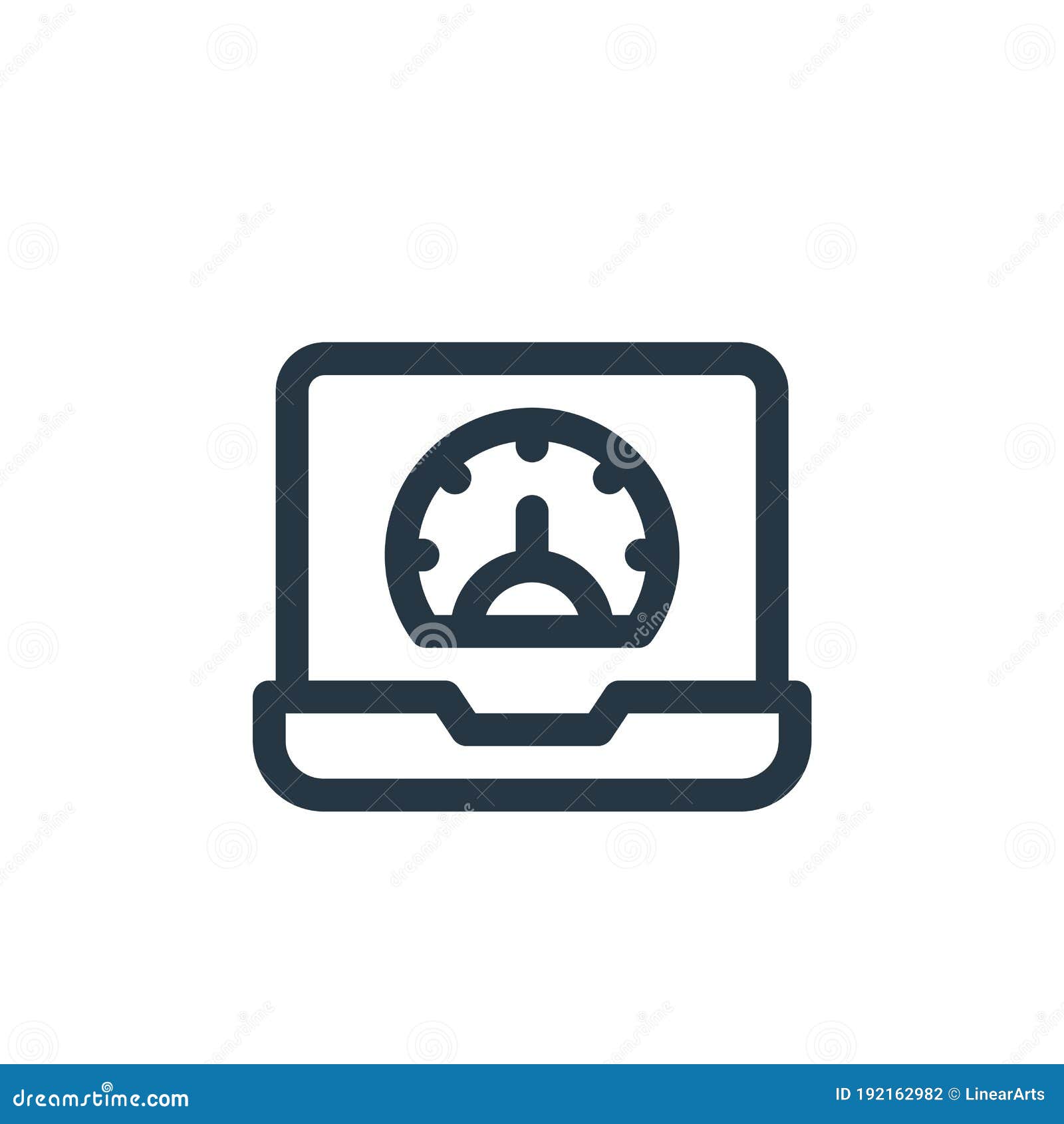 Dashboard Icon Vector from Customer Service Concept. Thin Line ...