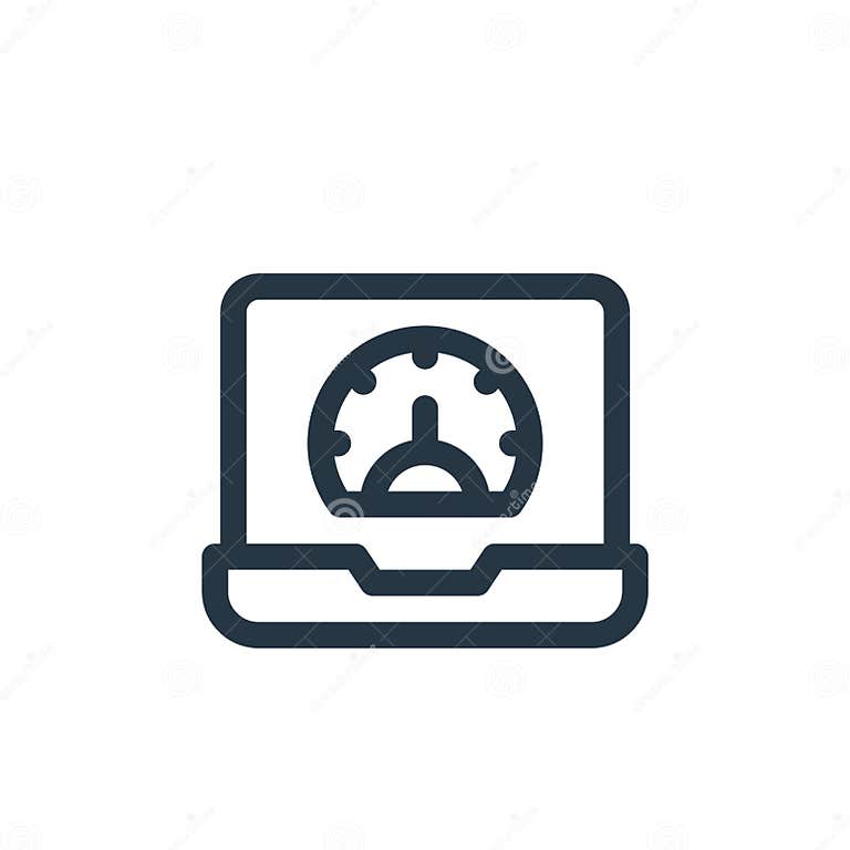Dashboard Icon Vector from Customer Service Concept. Thin Line ...