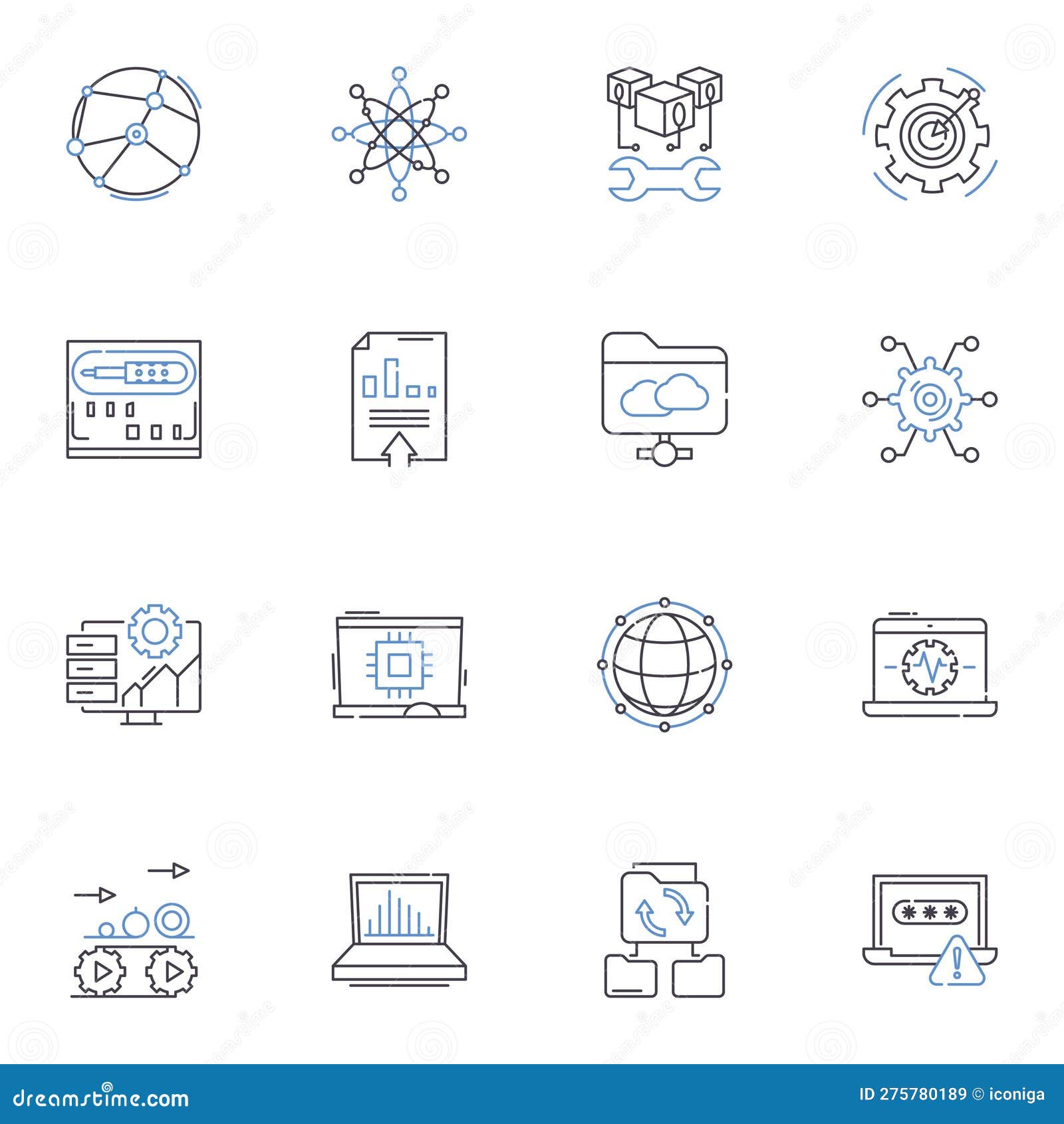 Dashboard Icons Line Icons Collection. Navigation, Settings, Analytics ...