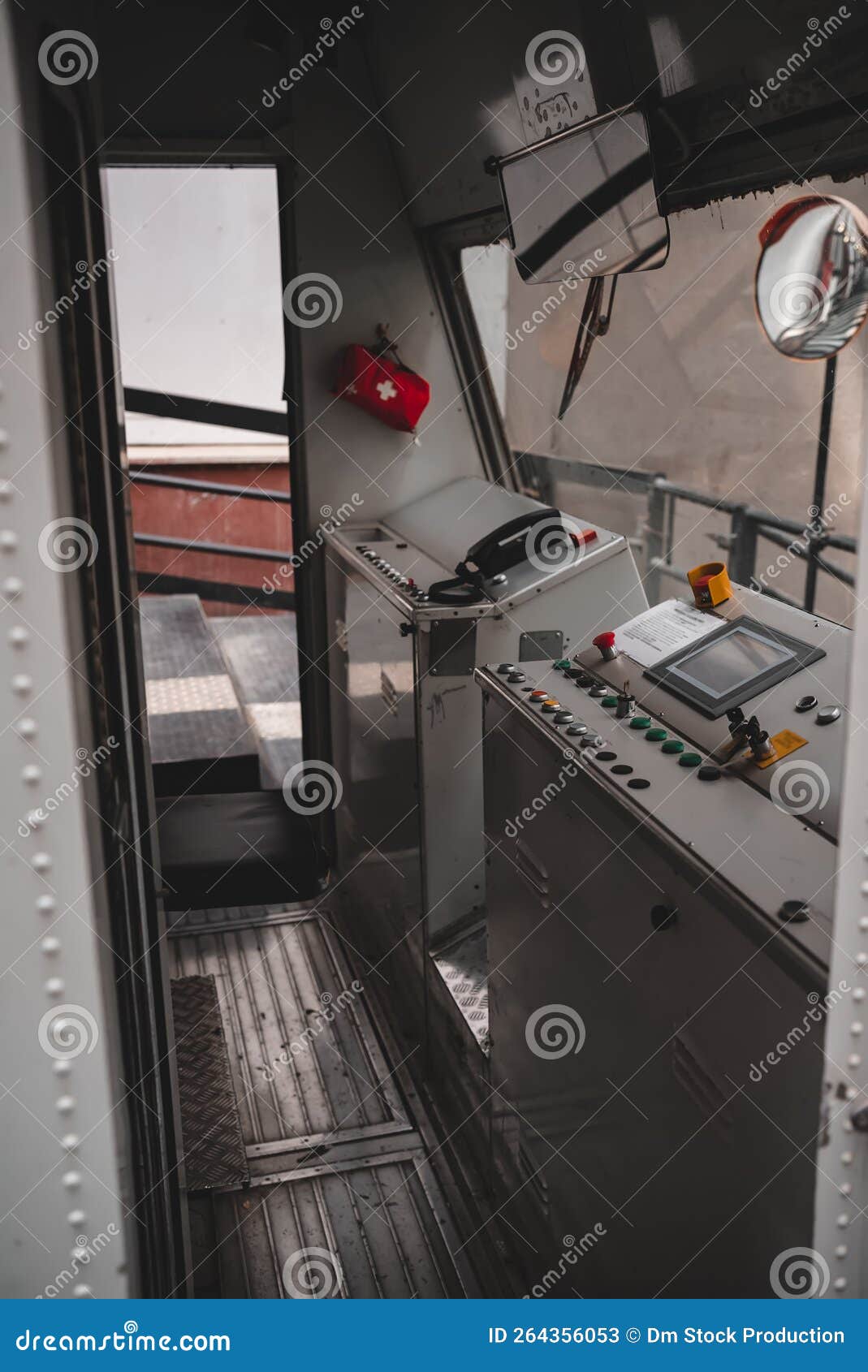 Dashboard In The Cabin Of A Locomotive Stock Image | CartoonDealer.com ...