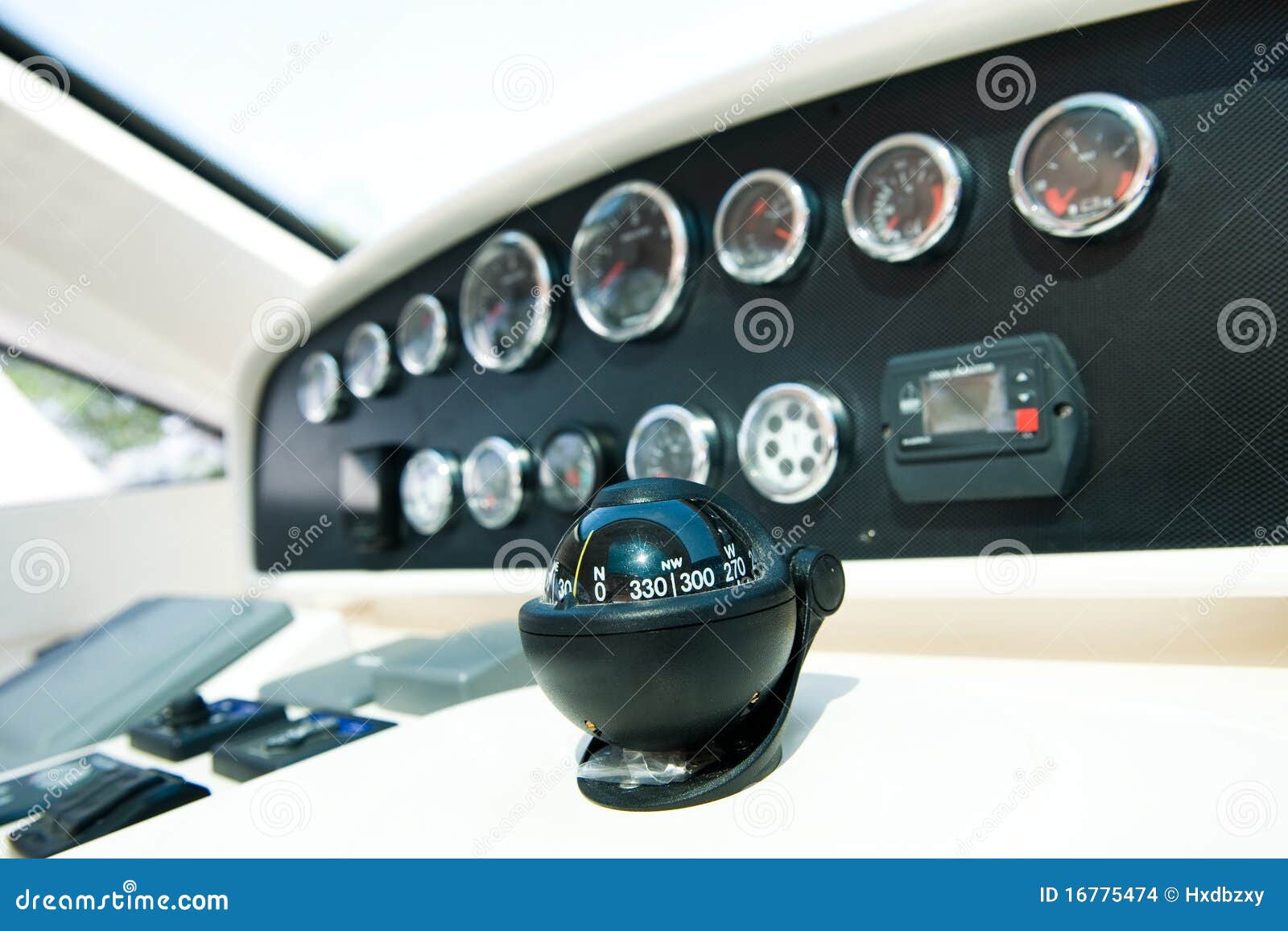 Car Dashboard With Instruments And Dial Speedometer Tachometer, Fuel ...