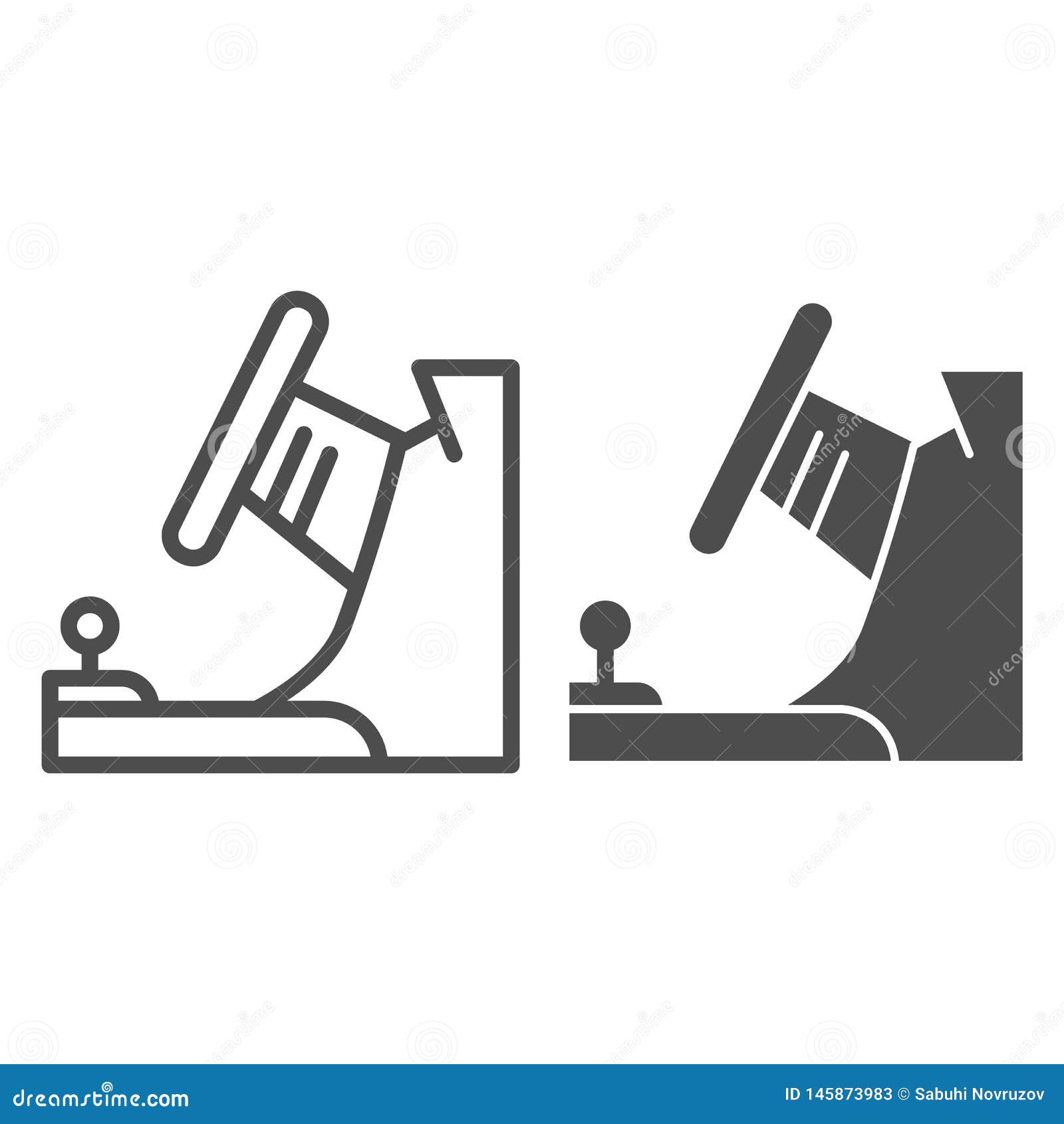 Dashboard Line and Glyph Icon. Car Part Vector Illustration Isolated on ...