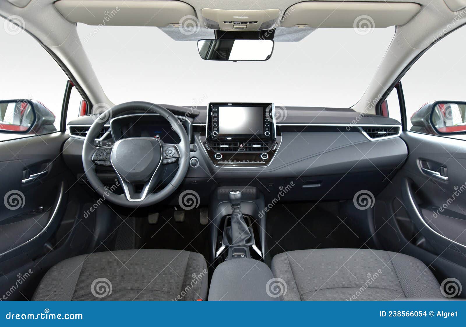 The Inside of the Car, Front View Stock Photo - Image of seat, seats ...