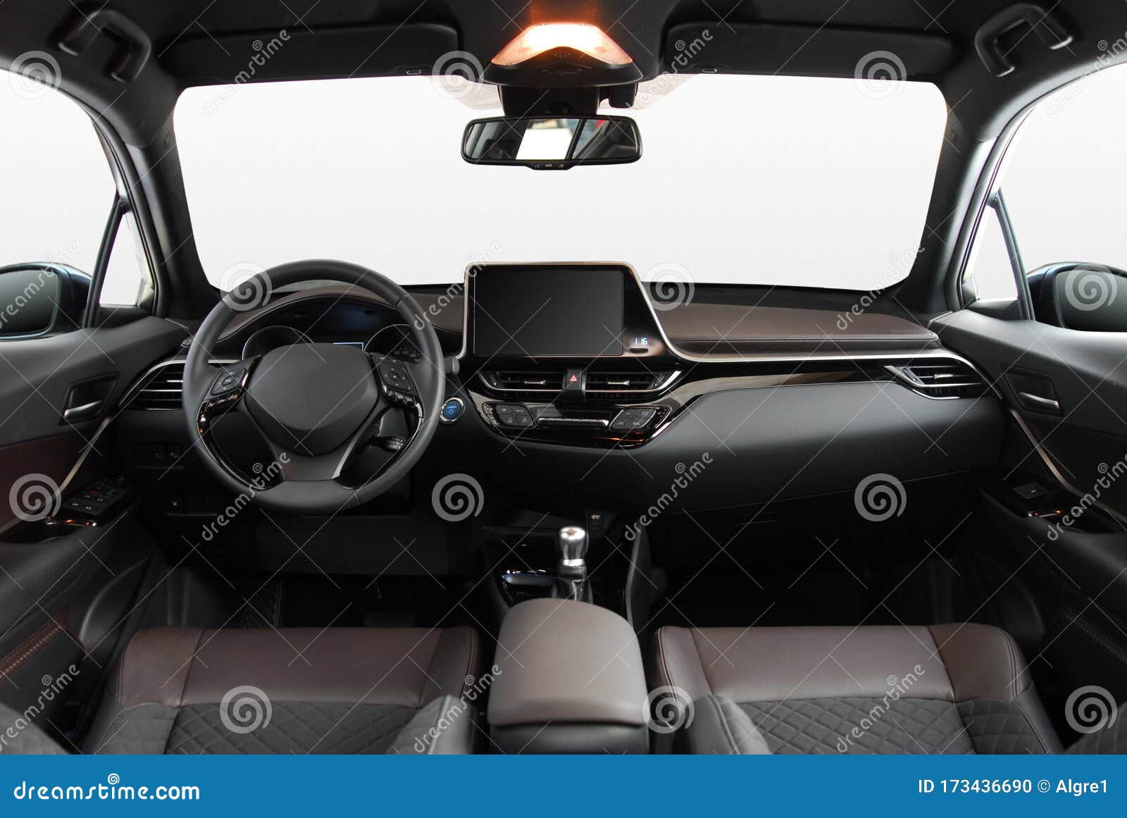 Dashboard of a modern SUV stock photo. Image of equipment - 173436690