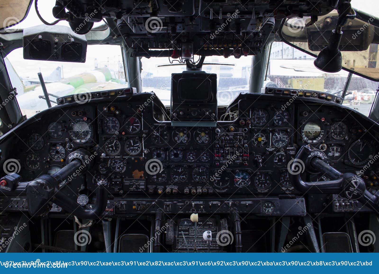In the Cockpit of an Old Plane Stock Photo - Image of aerobatics ...