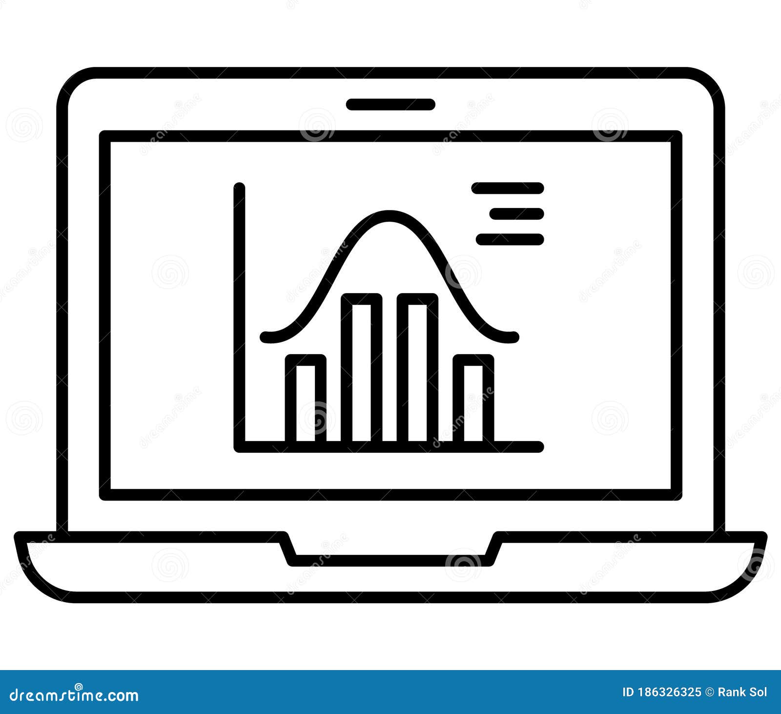 Dashboard Outline Vector Icon Which Can Easily Modify or Edit Stock ...