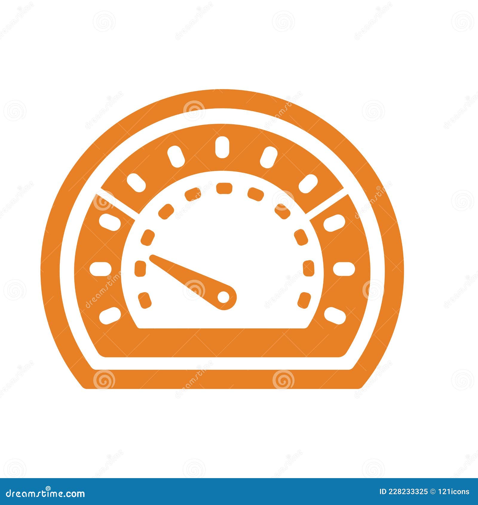 Dashboard, Performance, Speed, Velocity Icon. Orange Version Stock ...