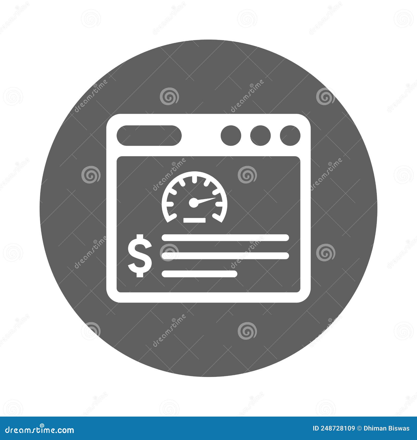 Dashboard, Project, Speed Icon. Gray Vector Graphics Stock Illustration ...