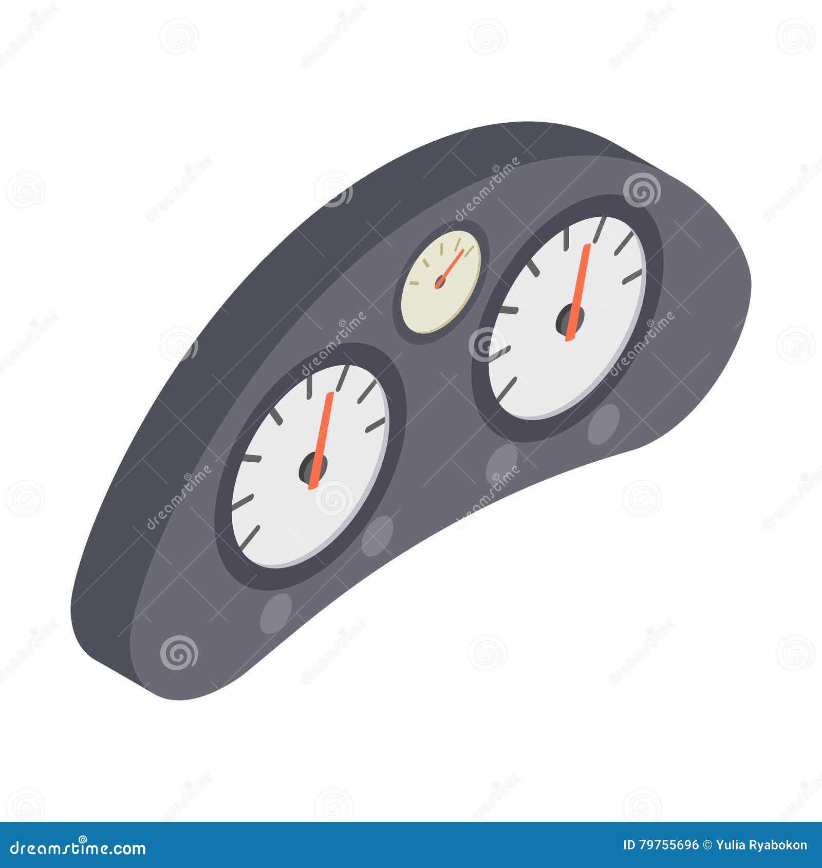 Dashboard of Racing Car Isometric 3d Icon Stock Vector - Illustration ...
