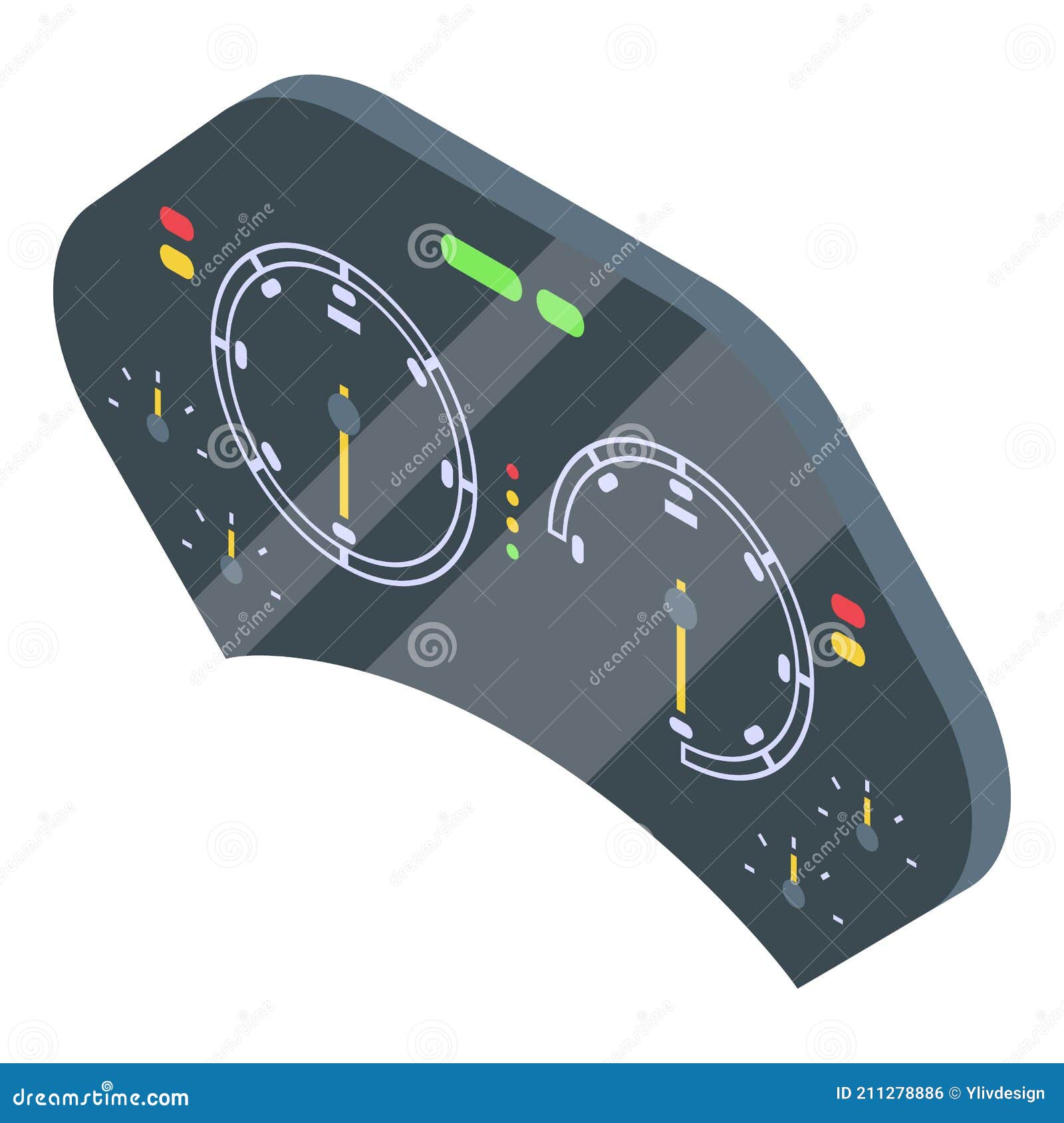 Dashboard Screen Icon, Isometric Style Stock Vector - Illustration of ...