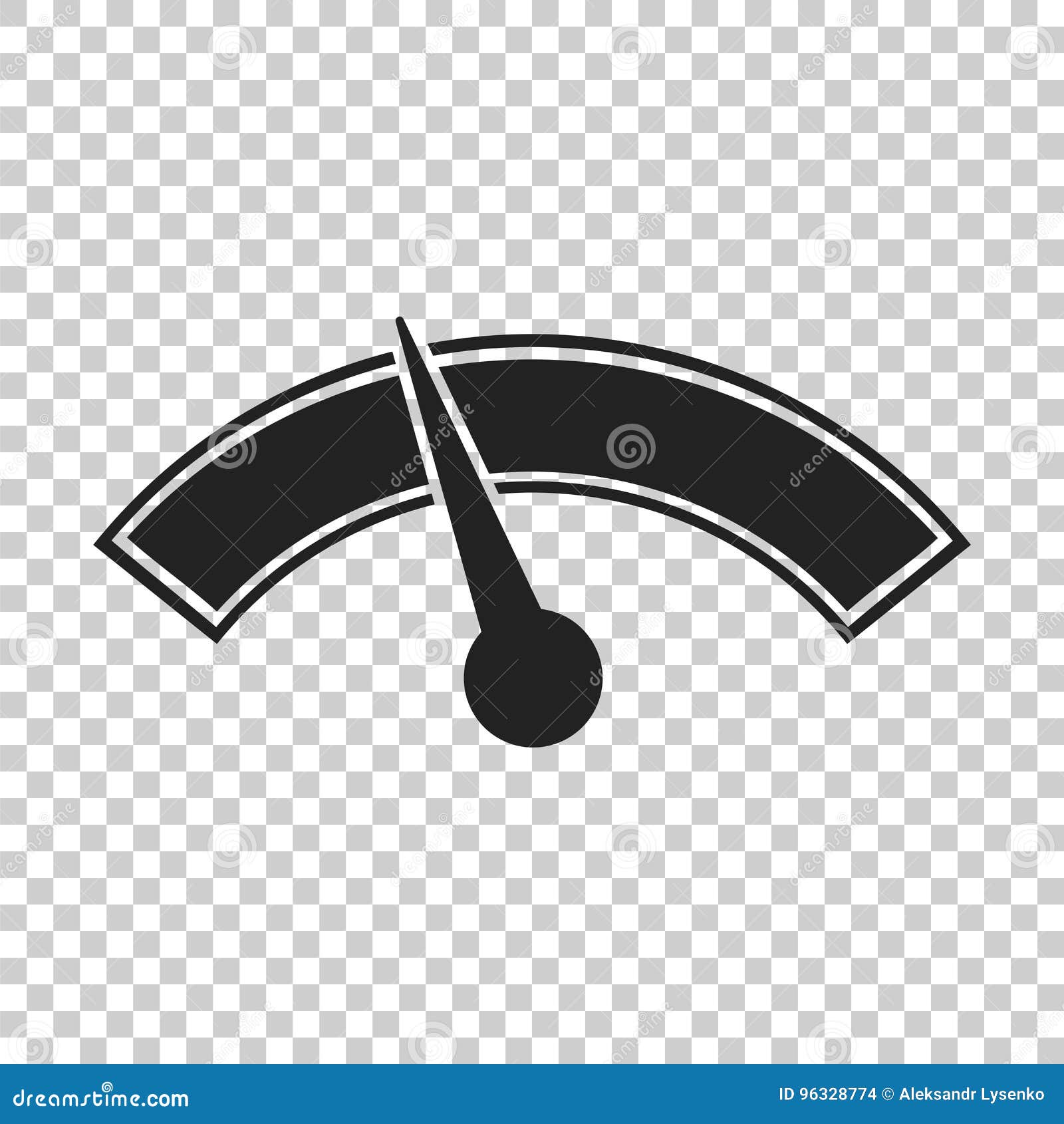 Dashboard Vector Icon. Level Meter Speed Vector Illustration Stock ...
