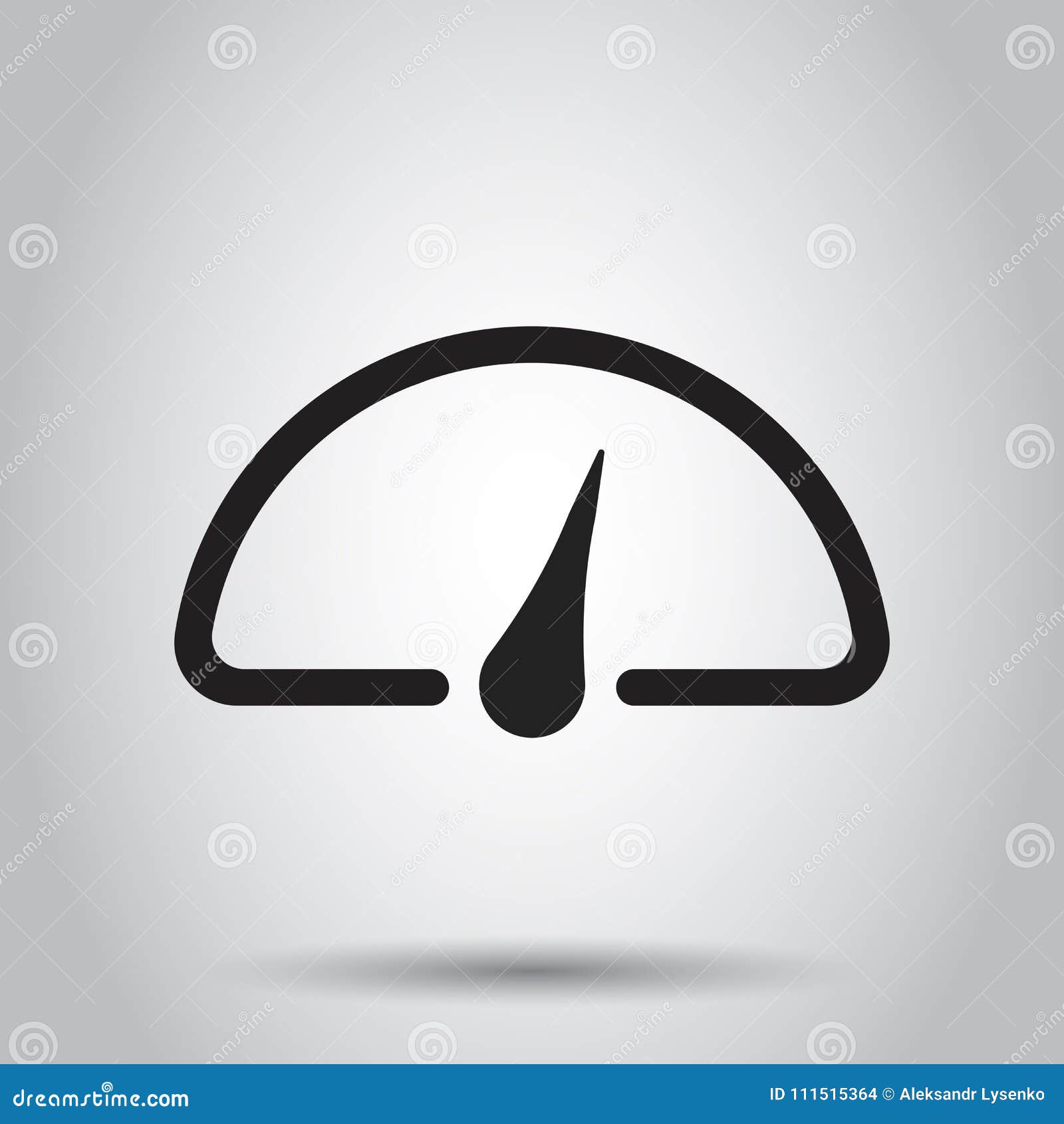 Dashboard Vector Icon. Level Meter Speed Vector Illustration Stock ...