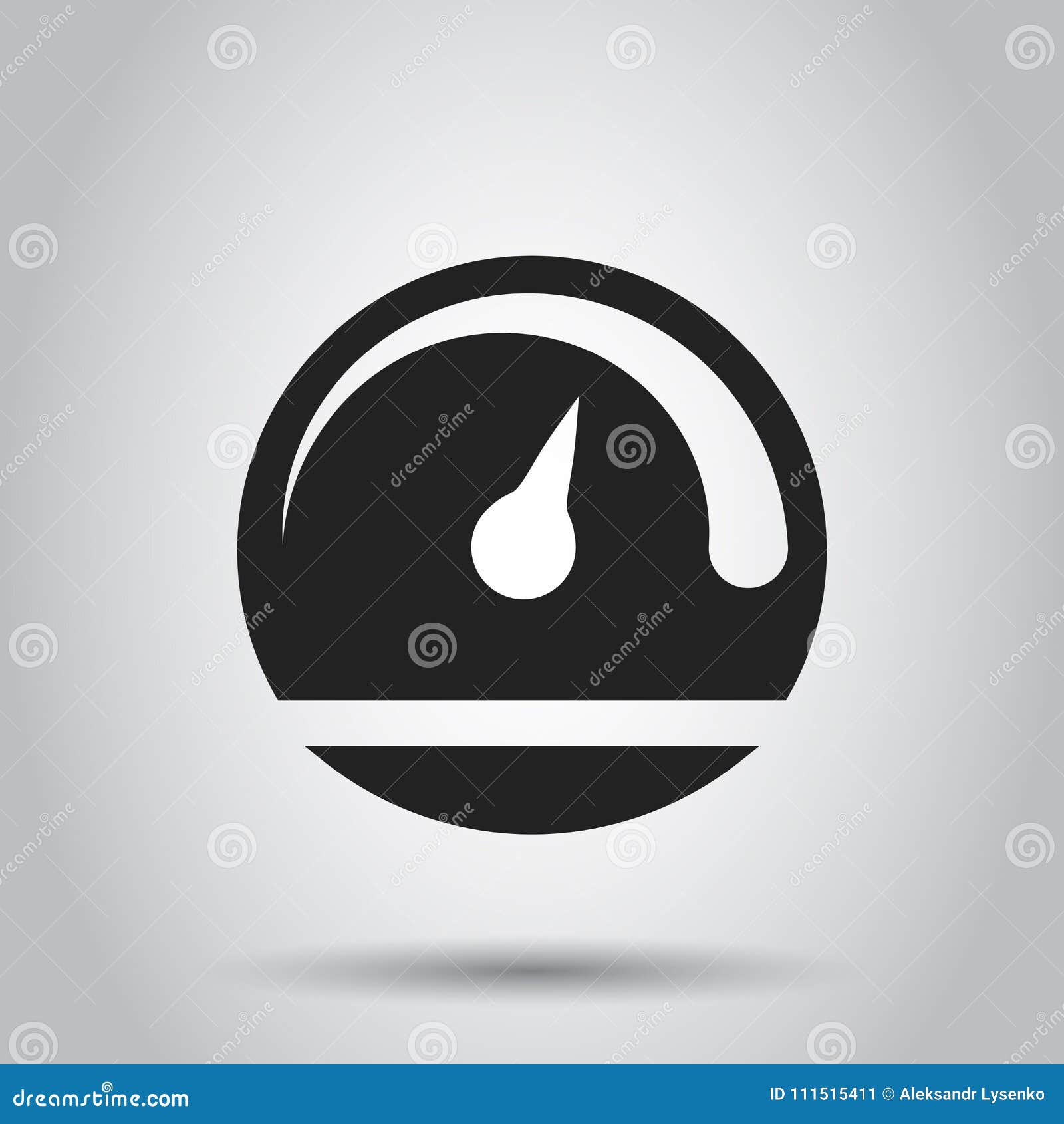 Dashboard Vector Icon. Level Meter Speed Vector Illustration Stock ...