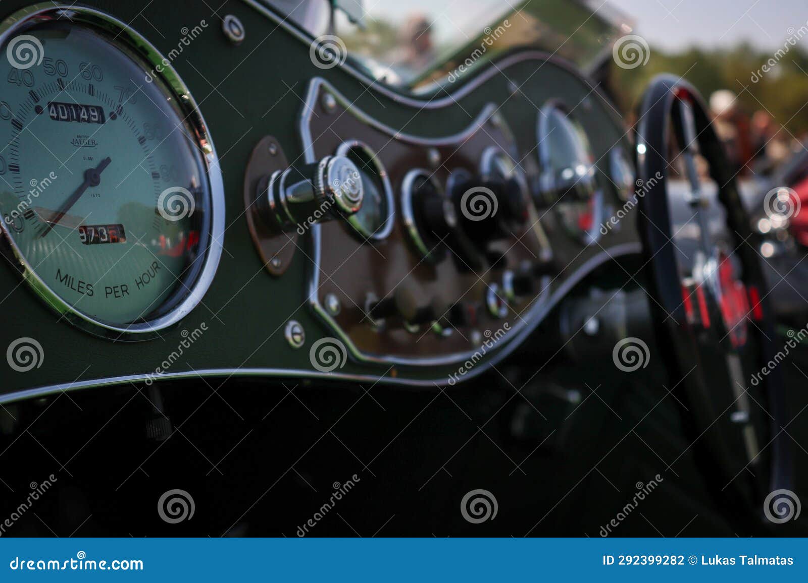 Dashboard View of a Vintage Old School Car Editorial Photography ...
