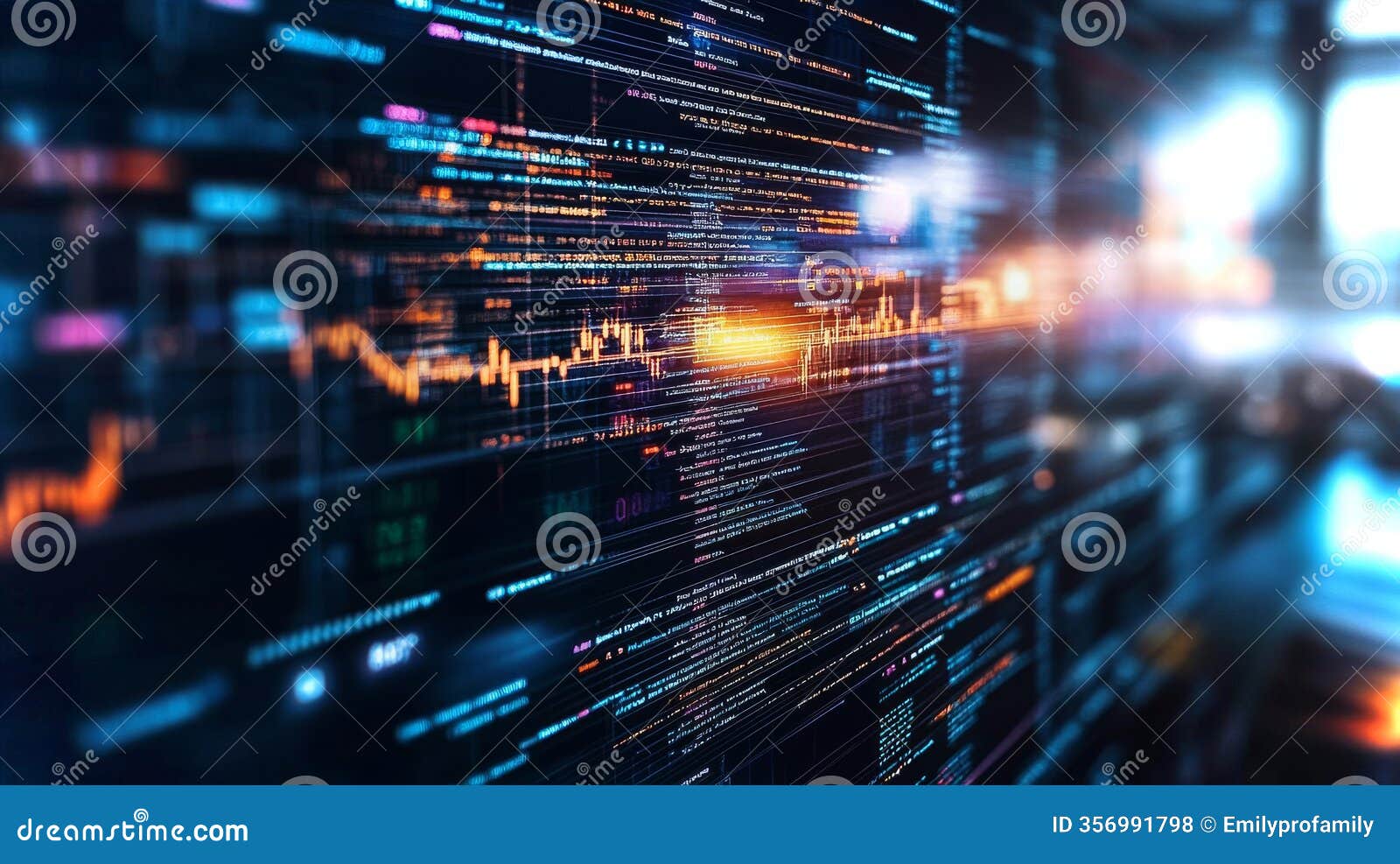 Dashboard Visualizing the Impact of Regulatory Changes on Data Analysis in Real-time Stock Photo ...
