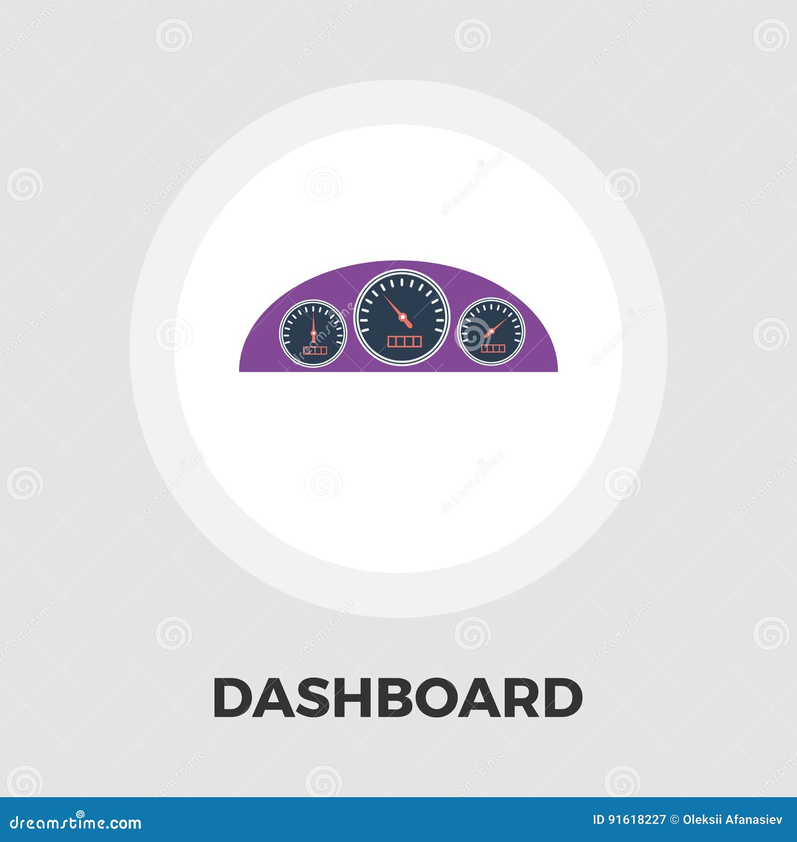 Dashboard vlak pictogram vector illustratie. Illustration of symbool ...
