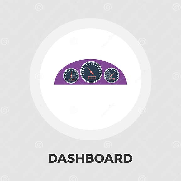 Dashboard vlak pictogram vector illustratie. Illustration of symbool ...
