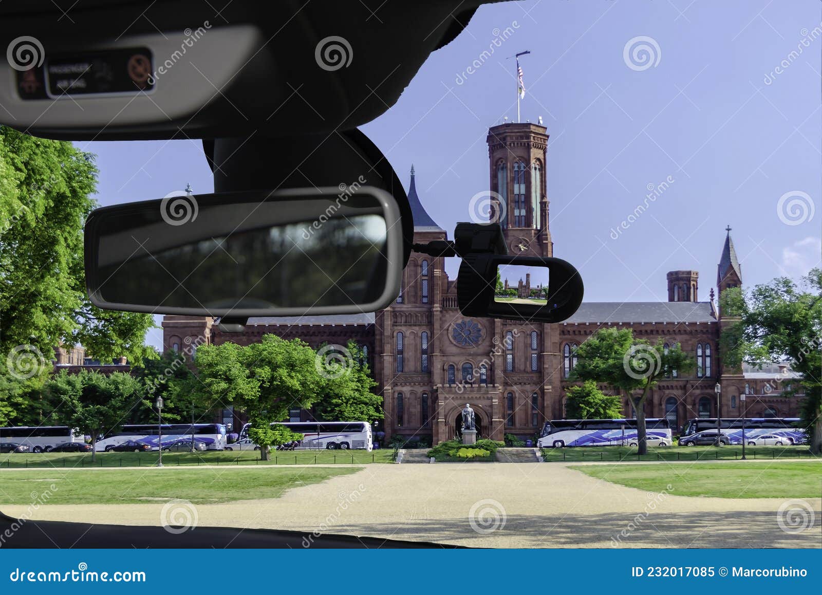 Dashcam Camera View Of The Harvard University Campus, Cambridge, USA ...