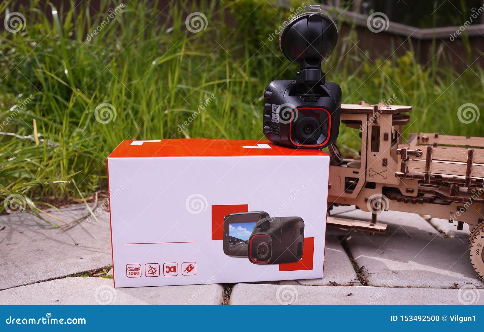 DashCam for Car. Packing Gadget. Stock Photo - Image of dusk, motion ...