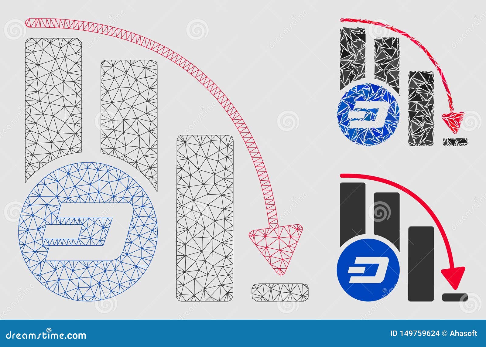 Dashcoin Falling Acceleration Chart Vector Mesh 2D Model and Triangle ... Dashcoin Falling Acceleration Chart Vector Mesh 2D Model and Triangle ...