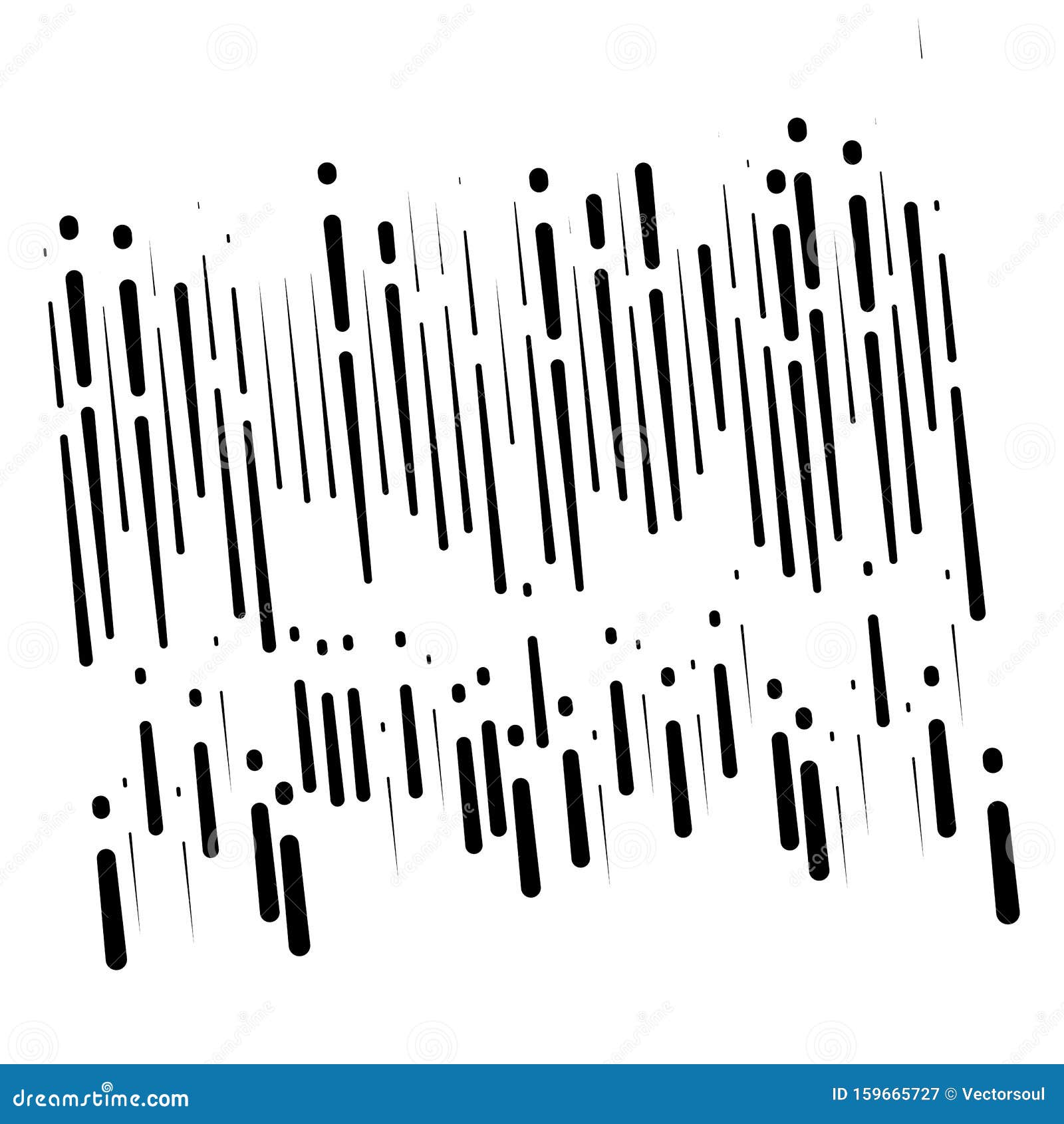Dashed Dynamic Lines, Stripes Pattern. Random, Irregular Intermittent ...