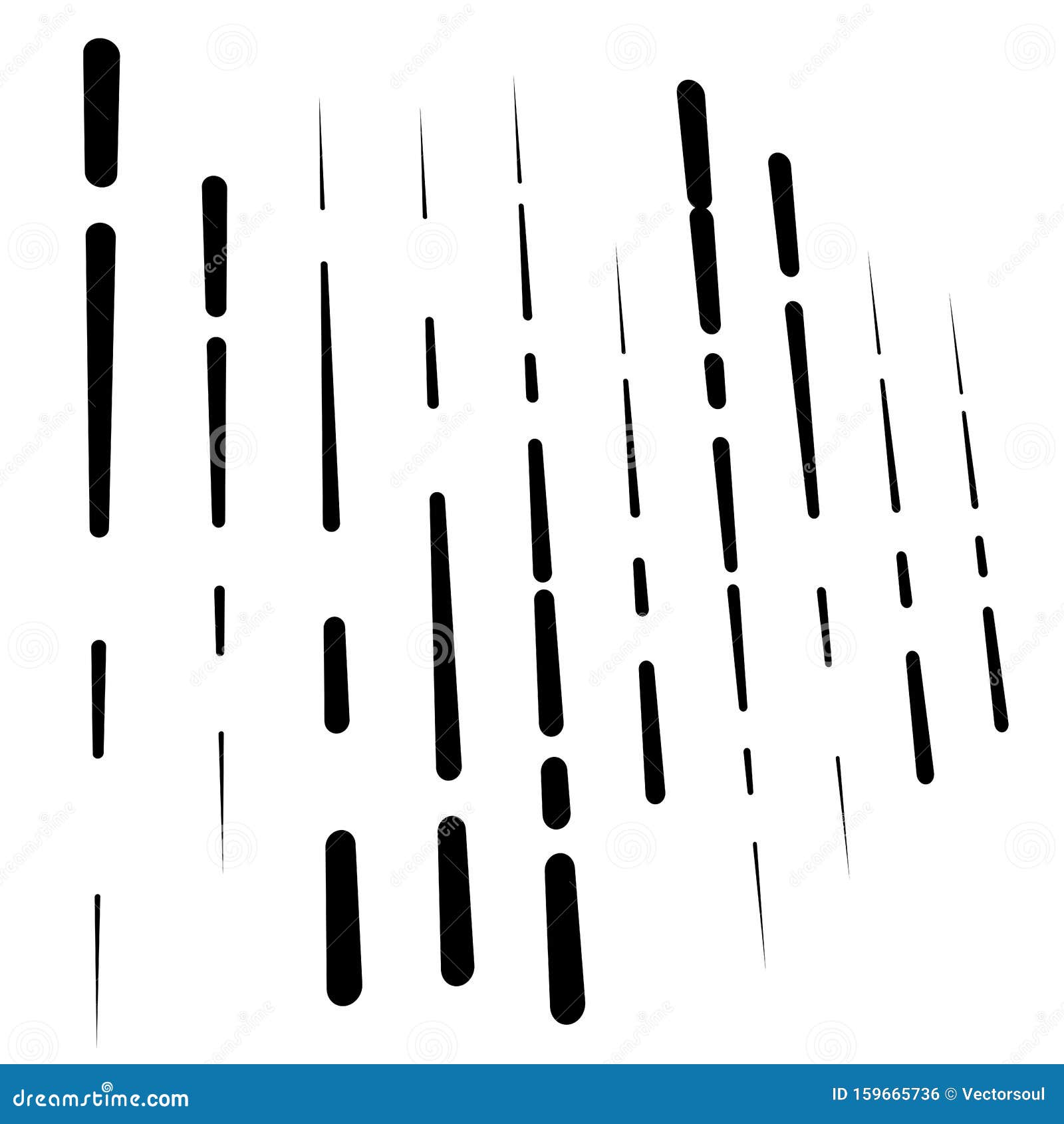 Dashed Dynamic Lines, Stripes Pattern. Random, Irregular Intermittent ...