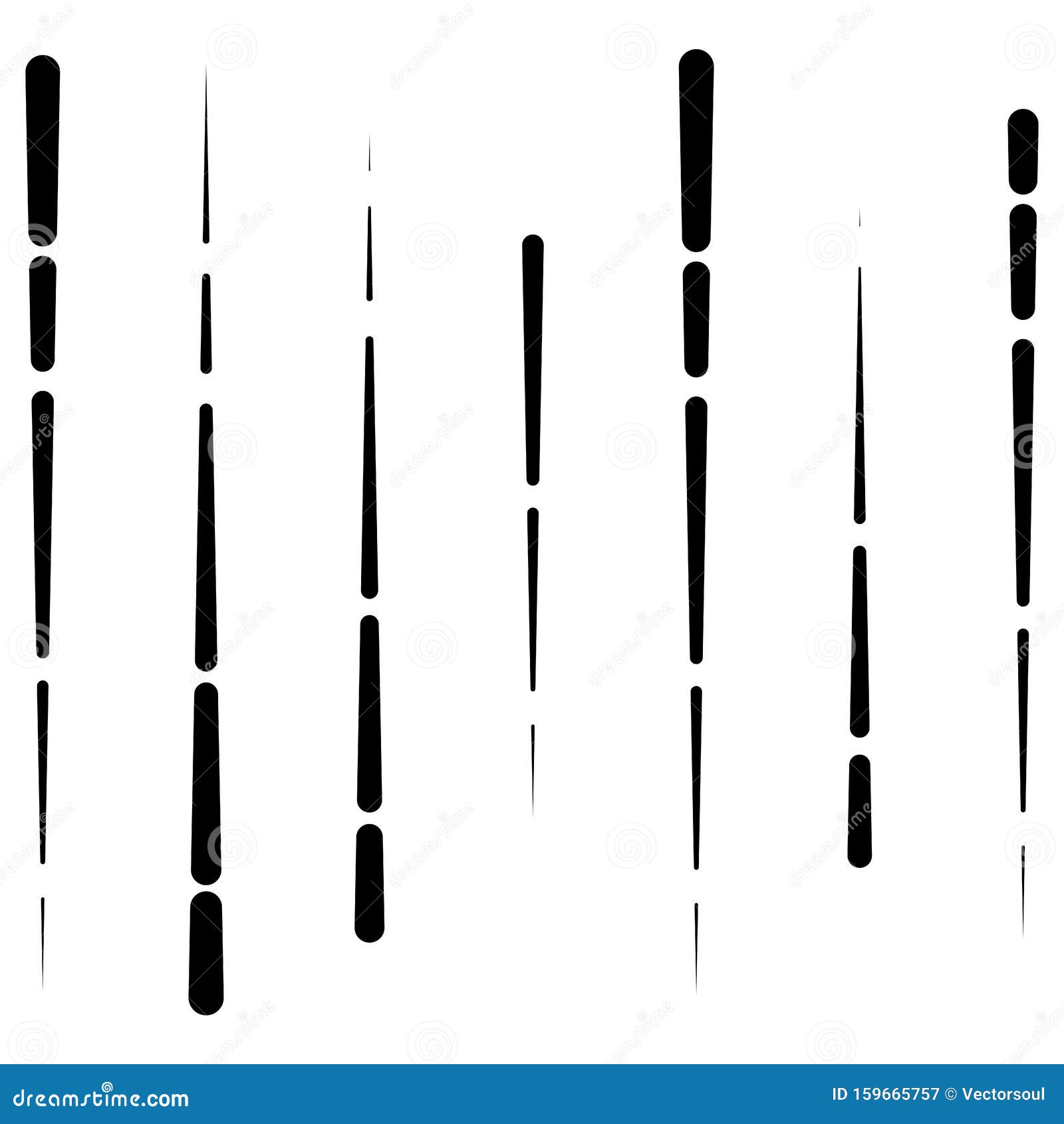 Dashed Dynamic Lines, Stripes. 3D Lines In Perspective Vanishing With ...