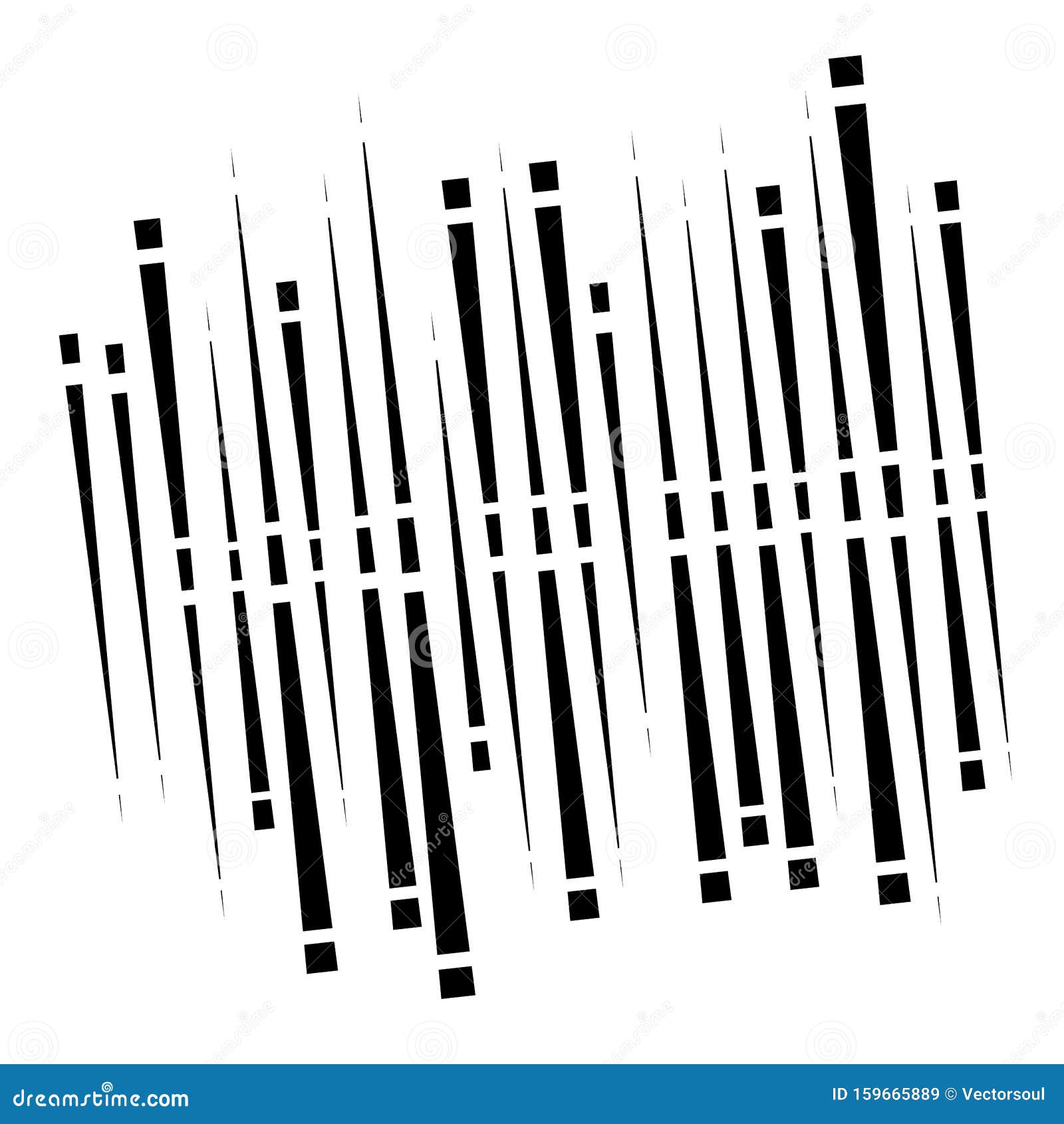 Dashed Dynamic Lines, Stripes Pattern. Random, Irregular Intermittent ...