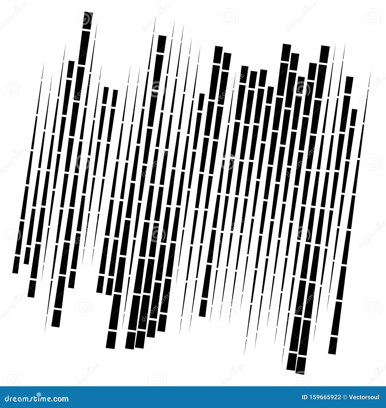 Dashed Dynamic Lines, Stripes Pattern. Random, Irregular Intermittent ...