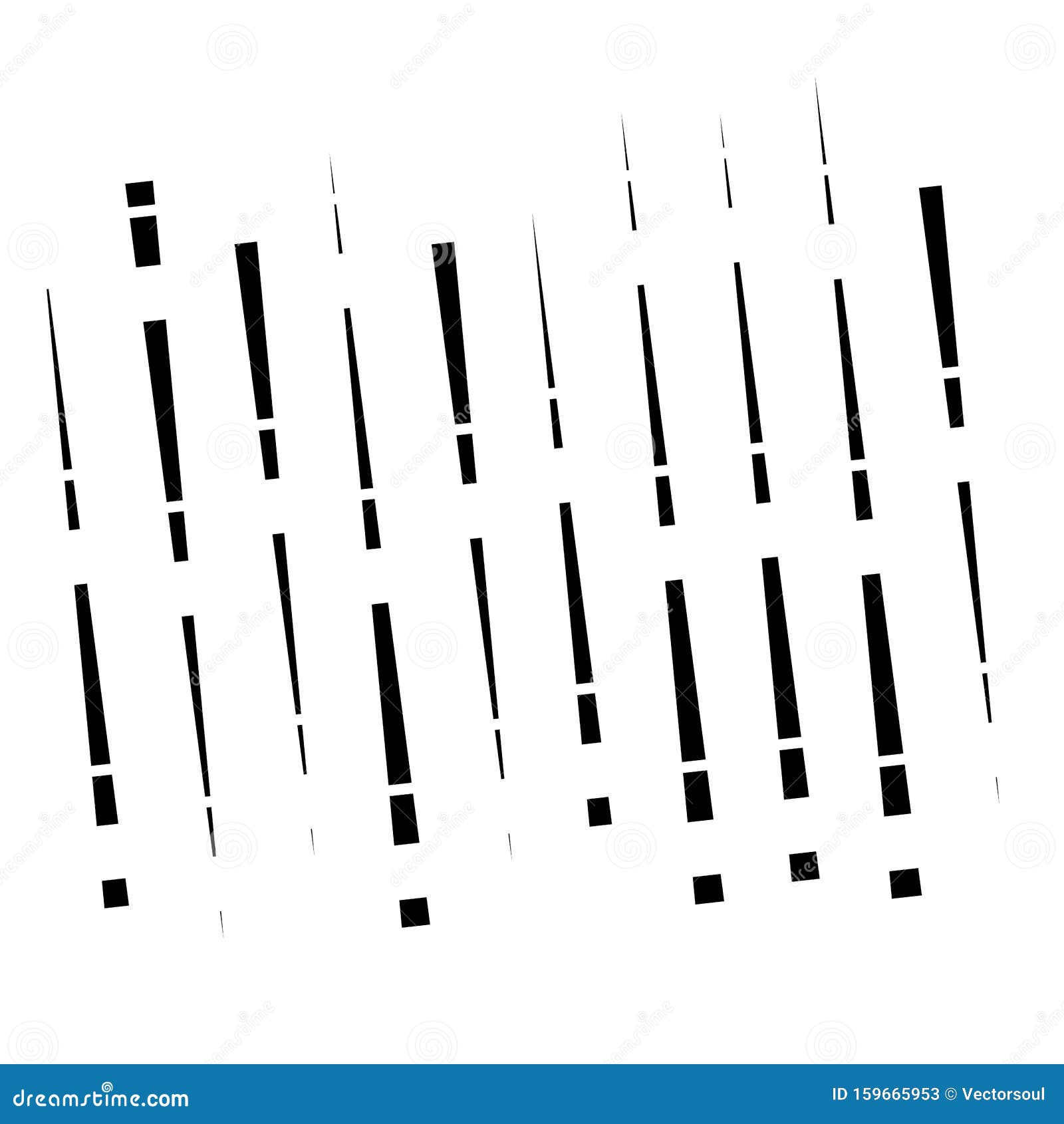 Dashed Dynamic Lines, Stripes Pattern. Random, Irregular Intermittent ...