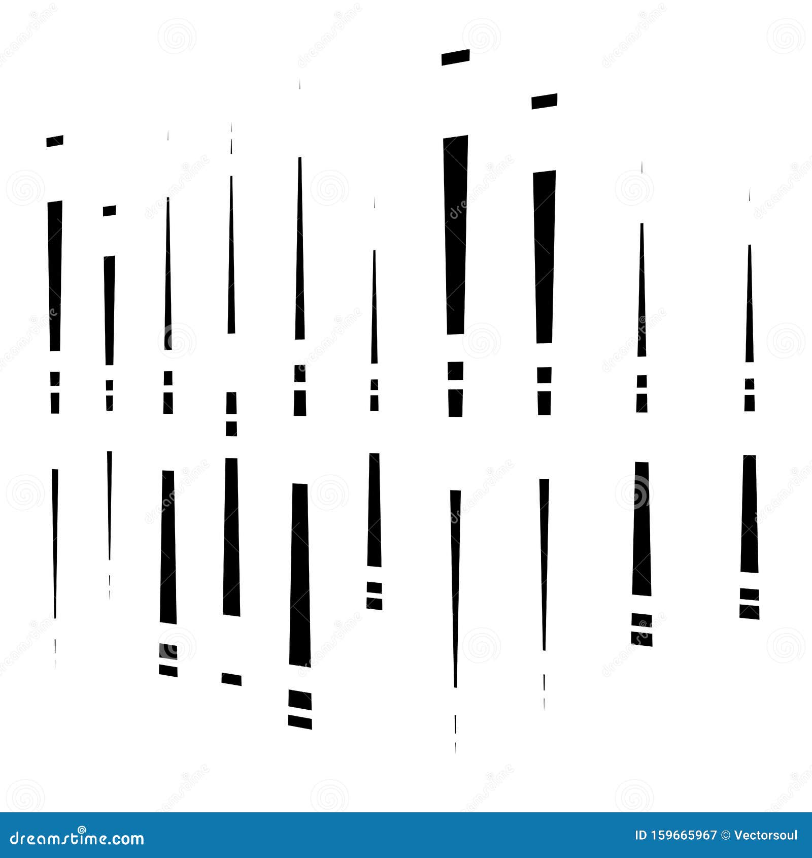 Dashed Dynamic Lines, Stripes. 3D Lines In Perspective Vanishing With ...