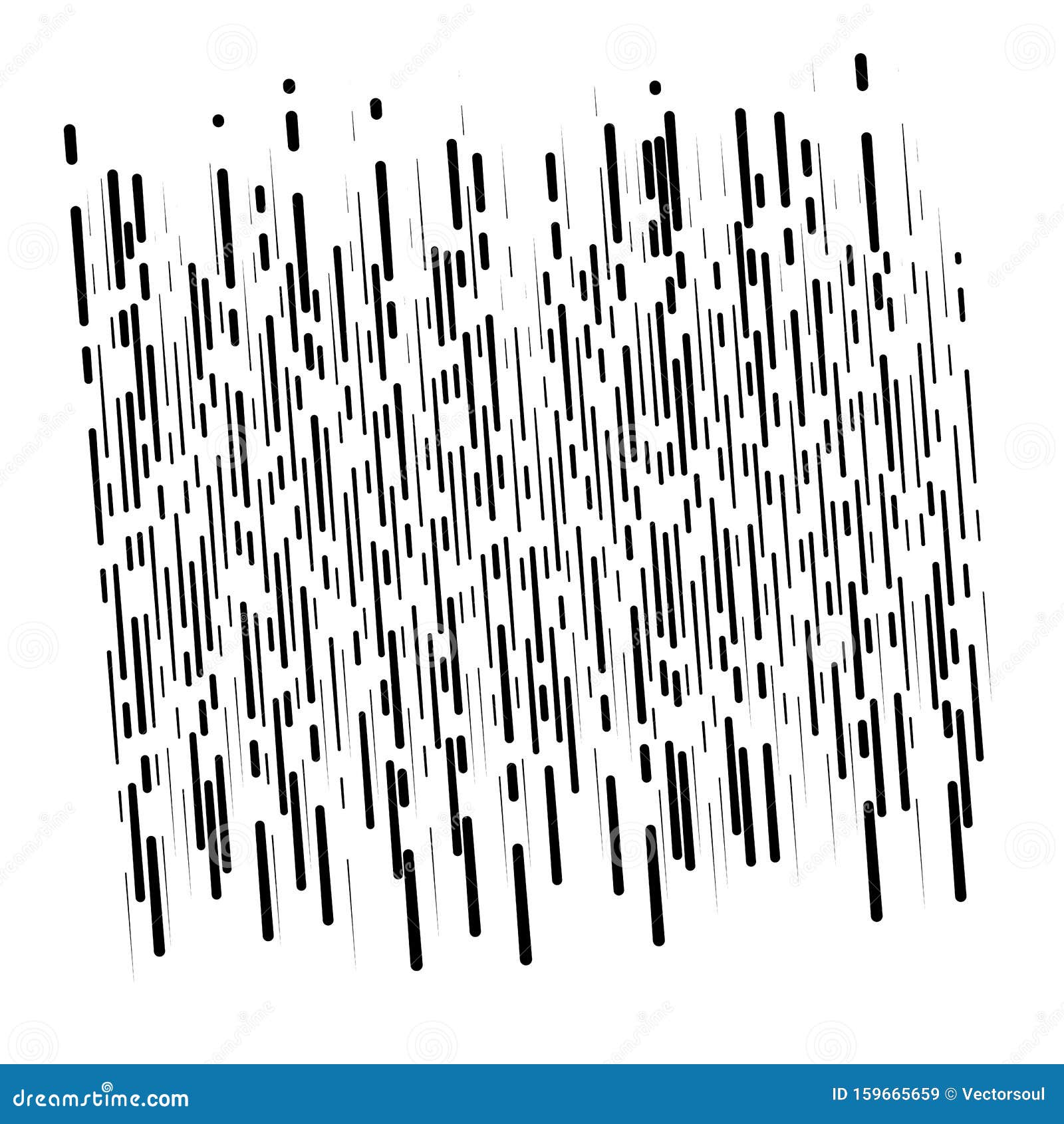 Dashed Dynamic Lines, Stripes Pattern. Random, Irregular Intermittent ...