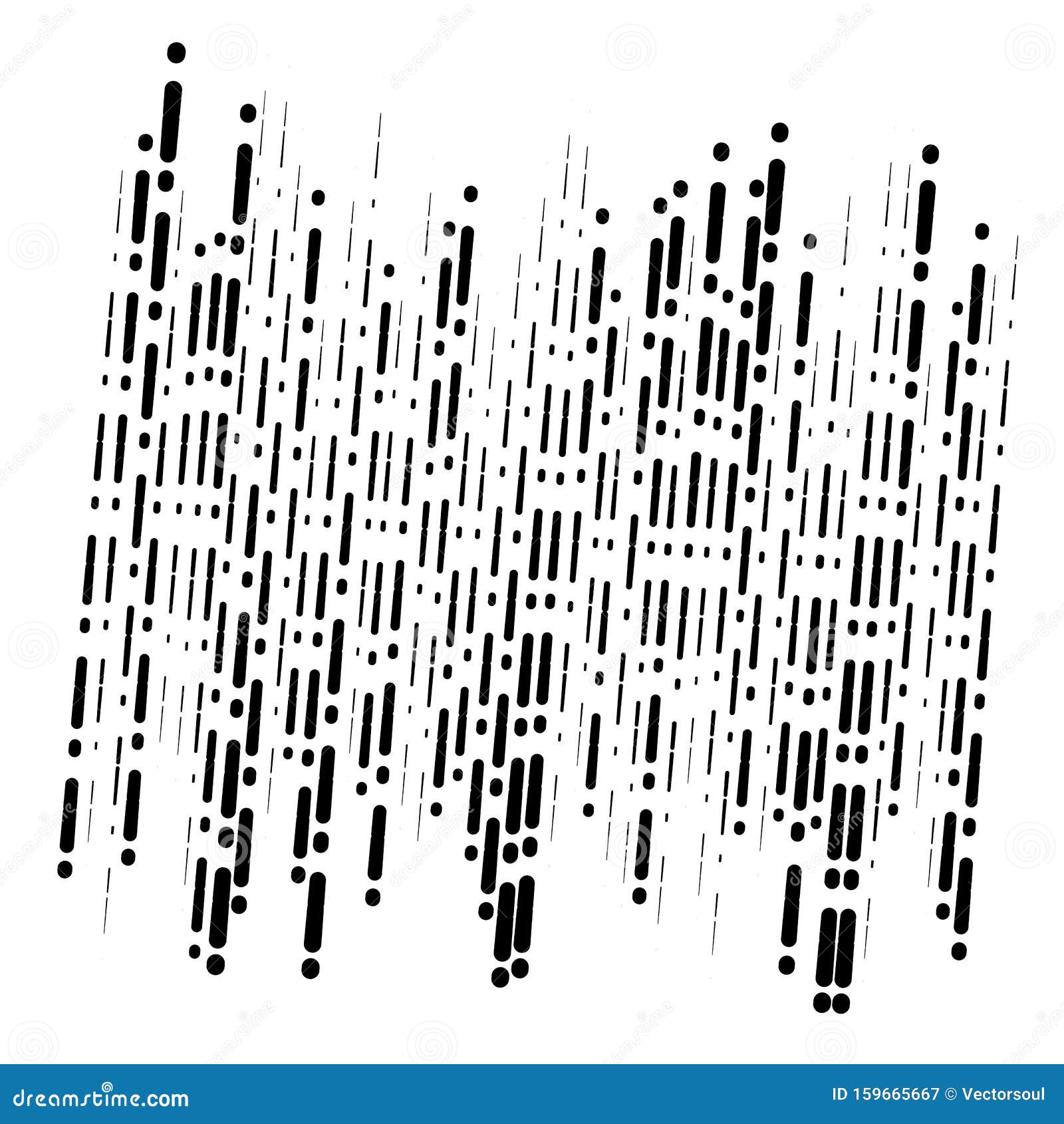Dashed Dynamic Lines, Stripes. 3D Lines In Perspective Vanishing With ...