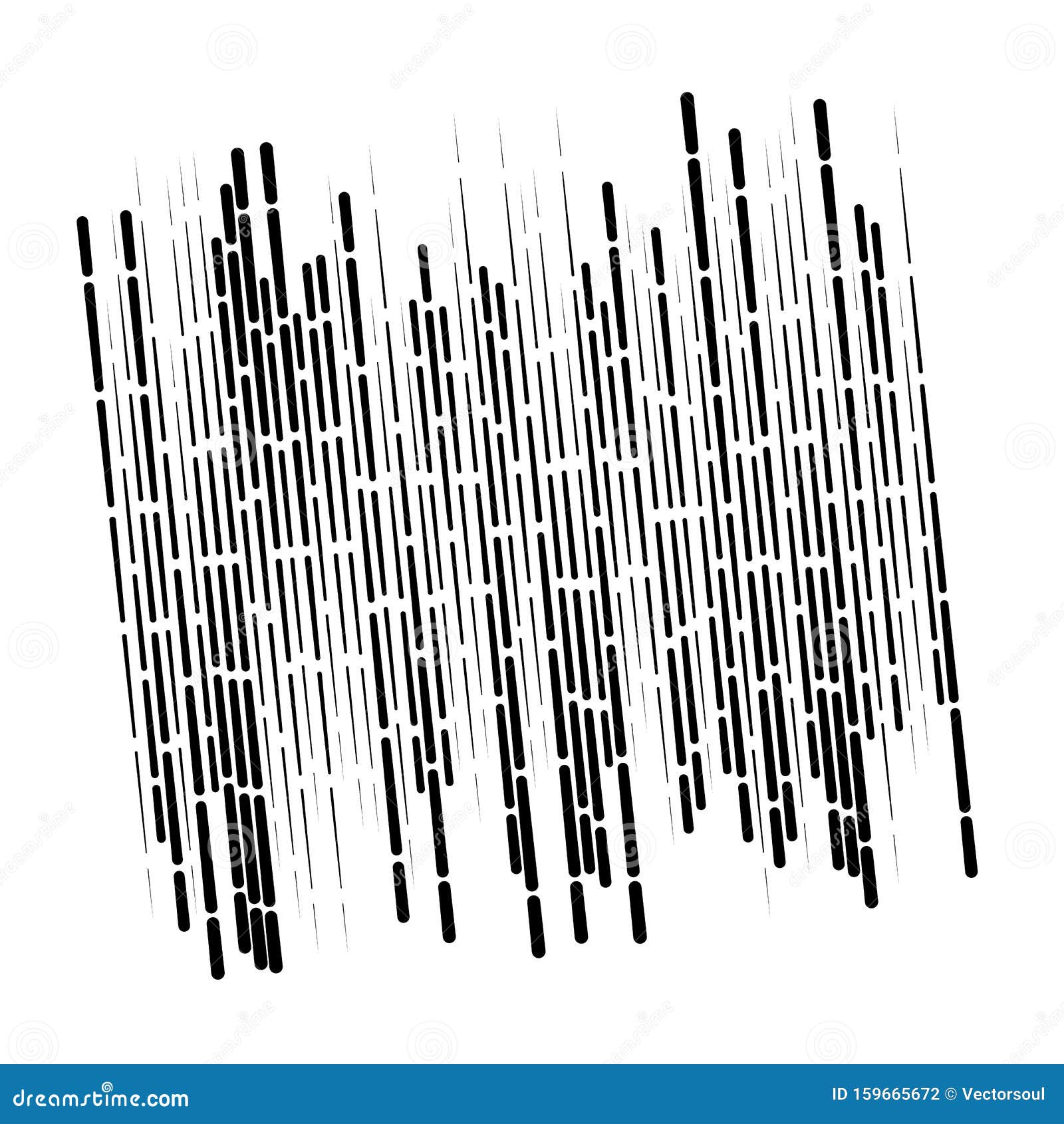 Dashed Dynamic Lines, Stripes. 3D Lines In Perspective Vanishing With ...