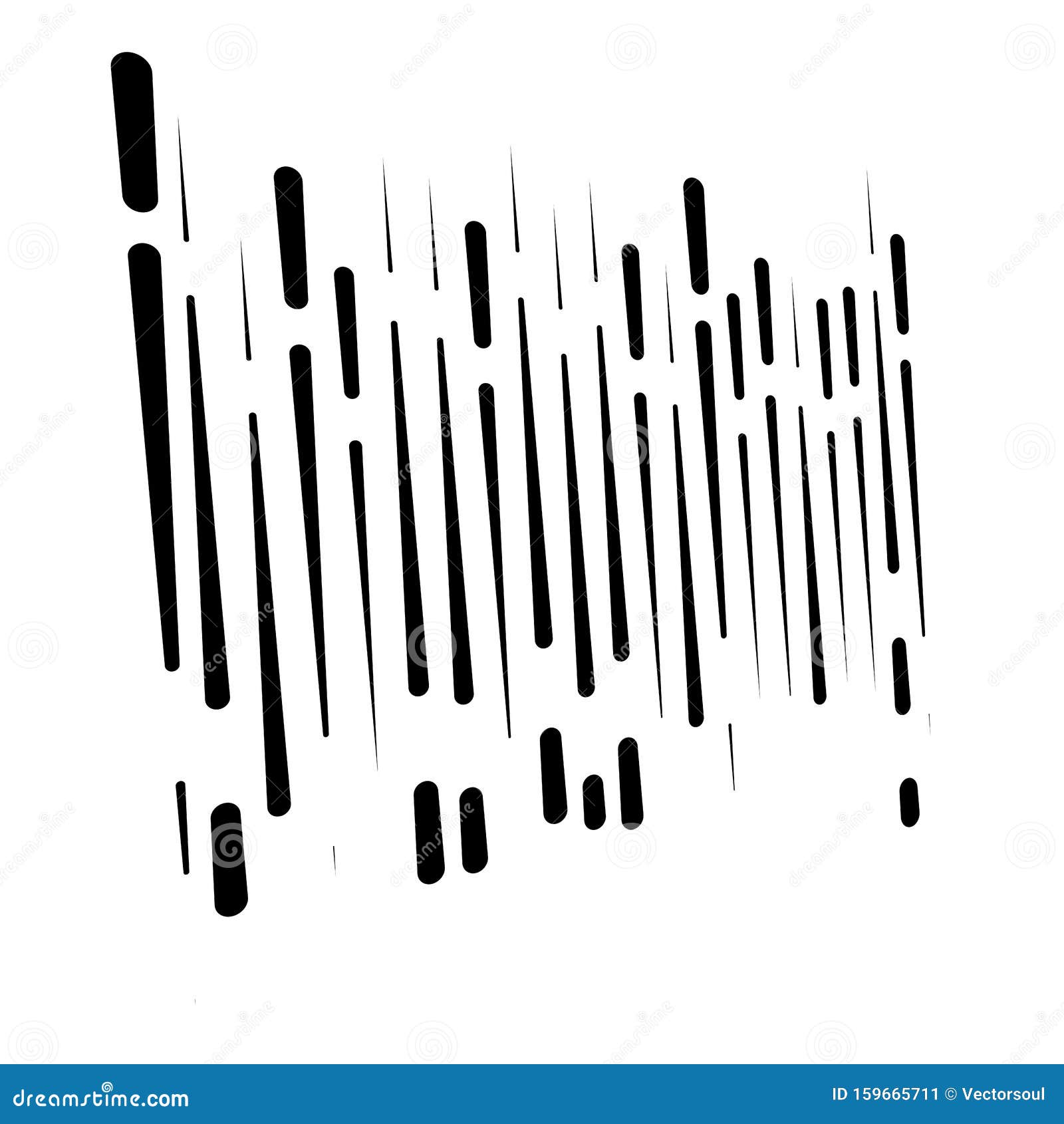 Dashed Dynamic Lines, Stripes Pattern. Random, Irregular Intermittent ...