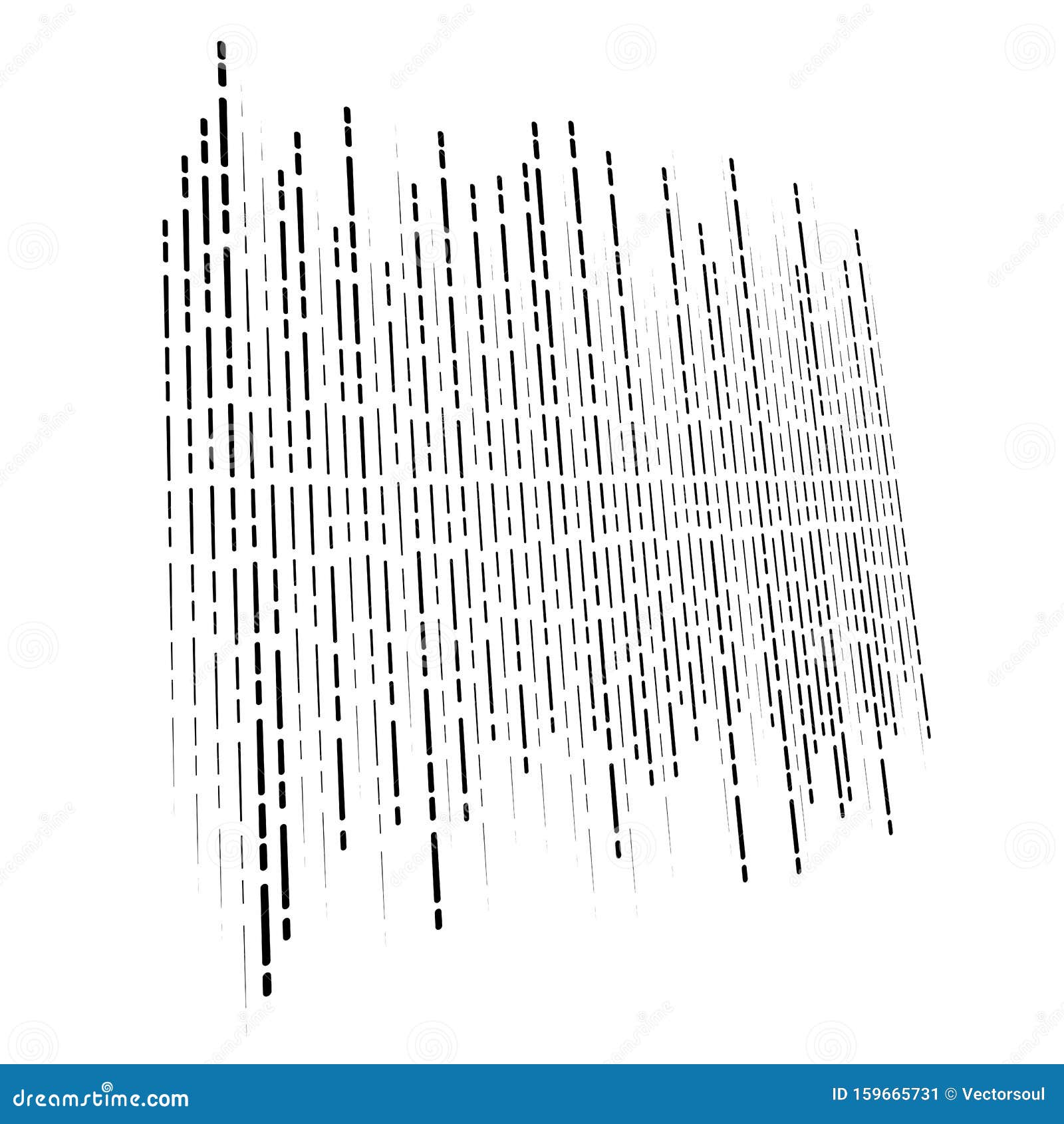 Dashed Dynamic Lines, Stripes Pattern. Random, Irregular Intermittent ...
