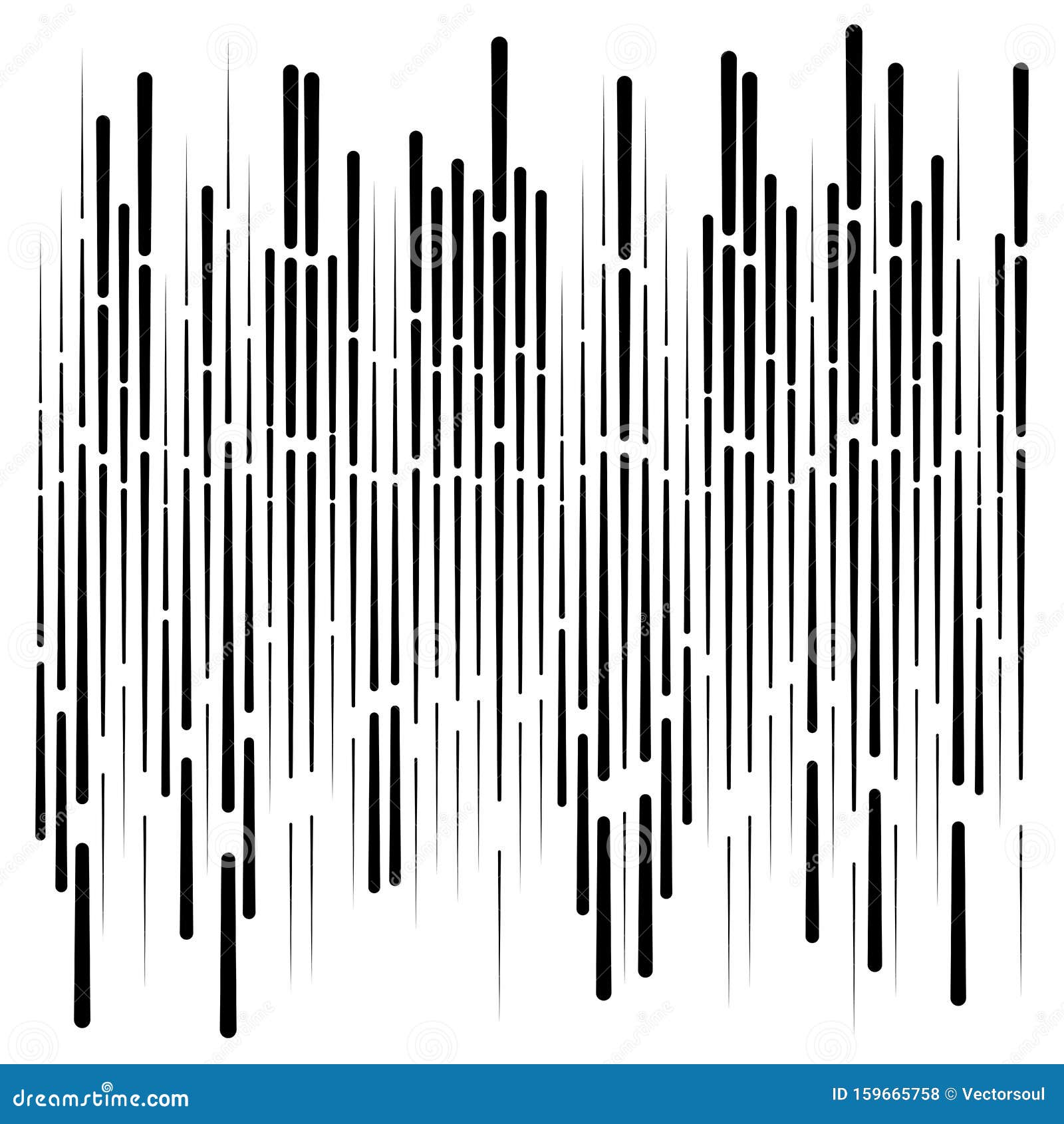 Dashed Dynamic Lines, Stripes Pattern. Random, Irregular Intermittent ...