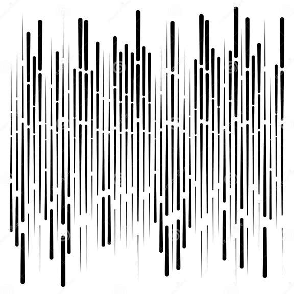 Dashed Dynamic Lines, Stripes Pattern. Random, Irregular Intermittent ...