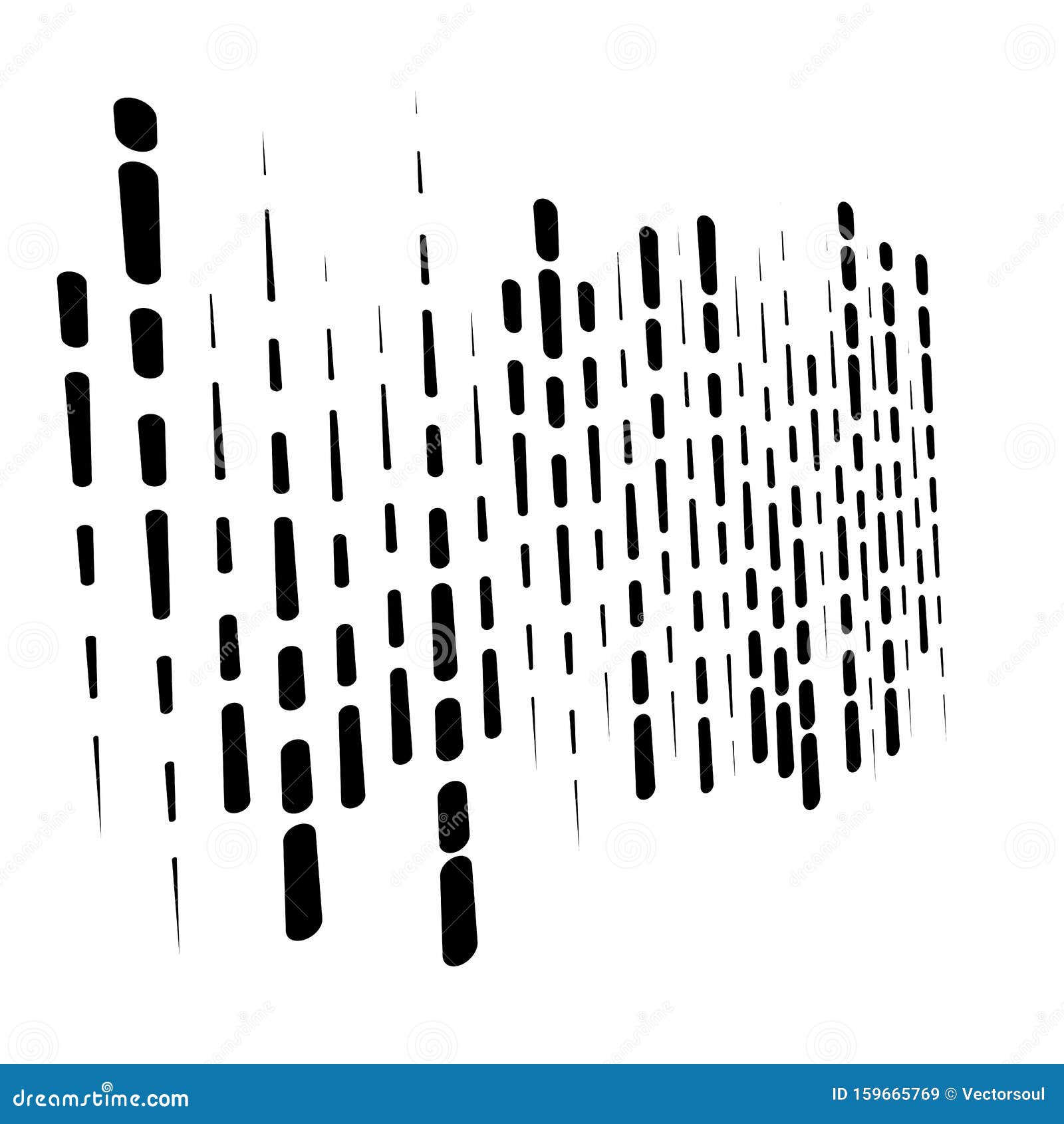 Dashed Dynamic Lines, Stripes Pattern. Random, Irregular Intermittent ...