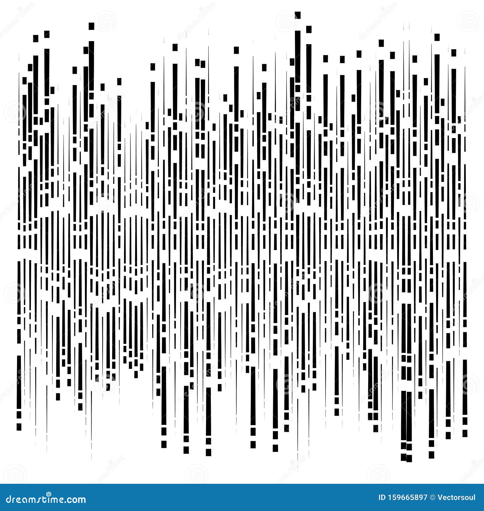 Dashed Dynamic Lines, Stripes Pattern. Random, Irregular Intermittent ...
