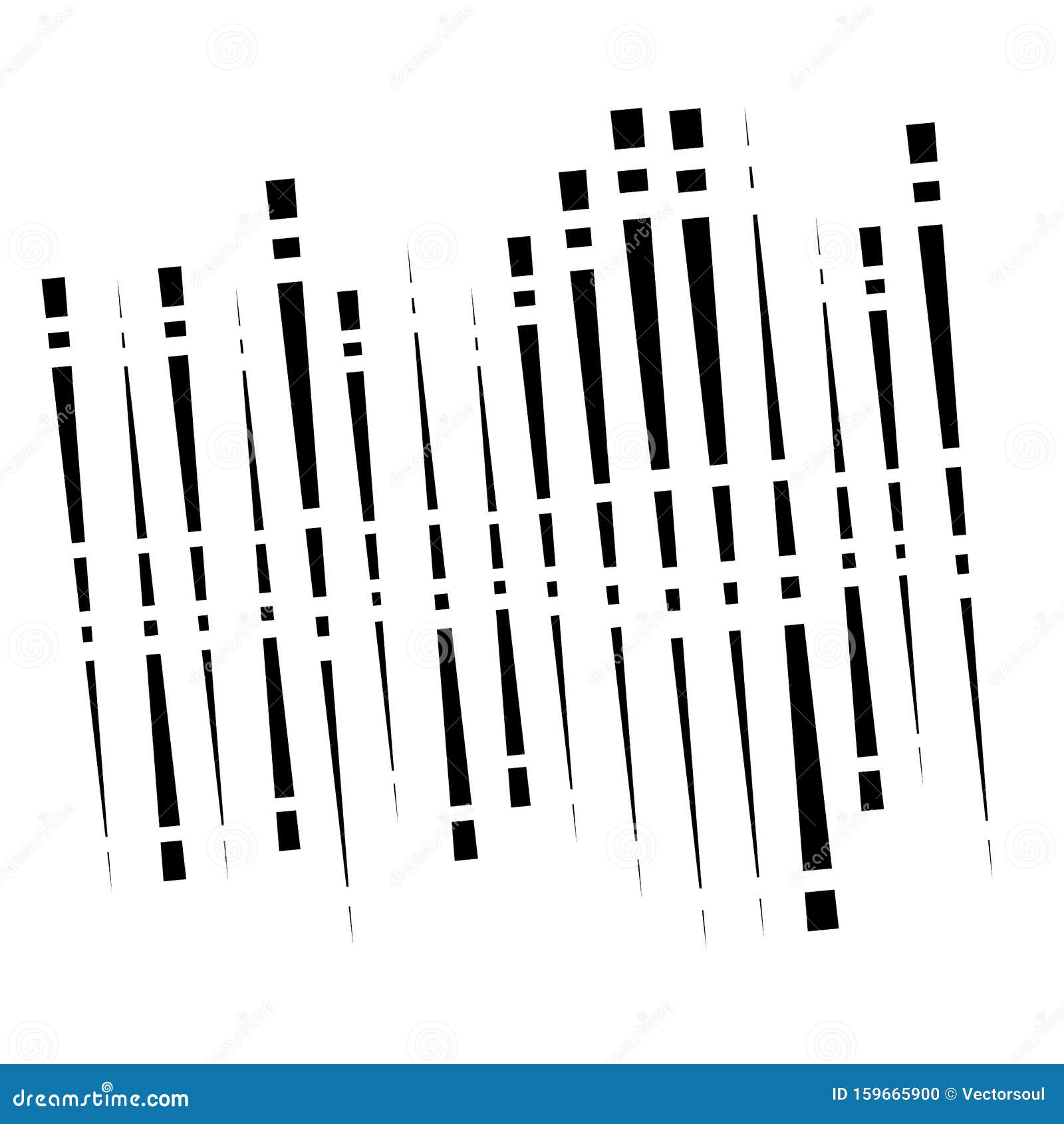 Dashed Dynamic Lines, Stripes Pattern. Random, Irregular Intermittent ...