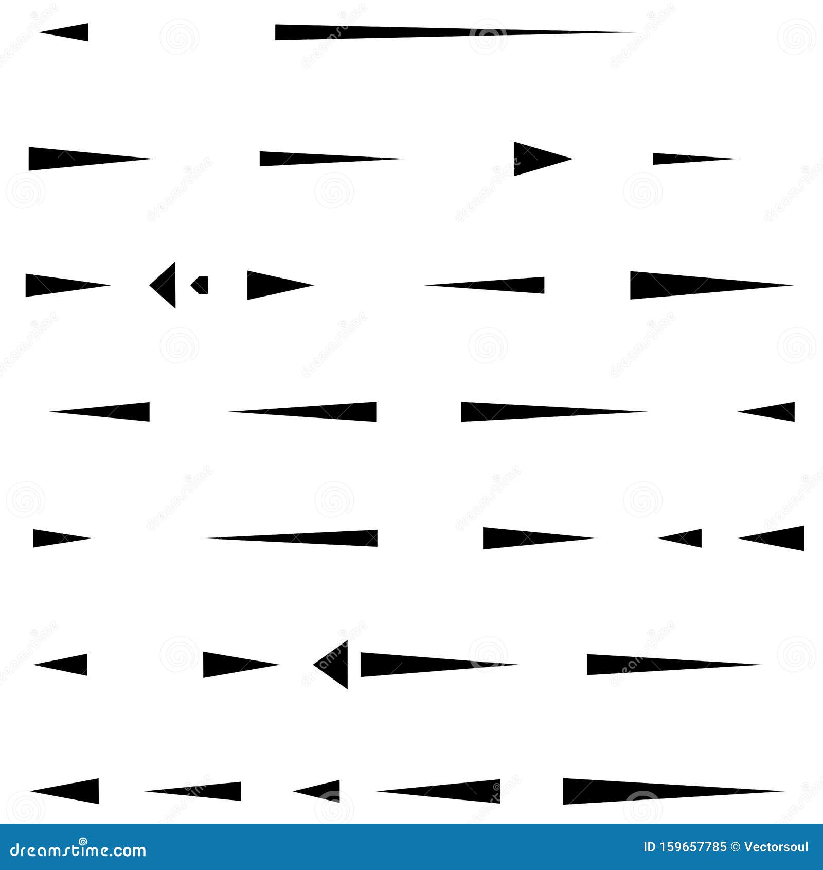 Dashed Irregular Lines. Segment Horizontal Stripes / Lines Stock Vector ...