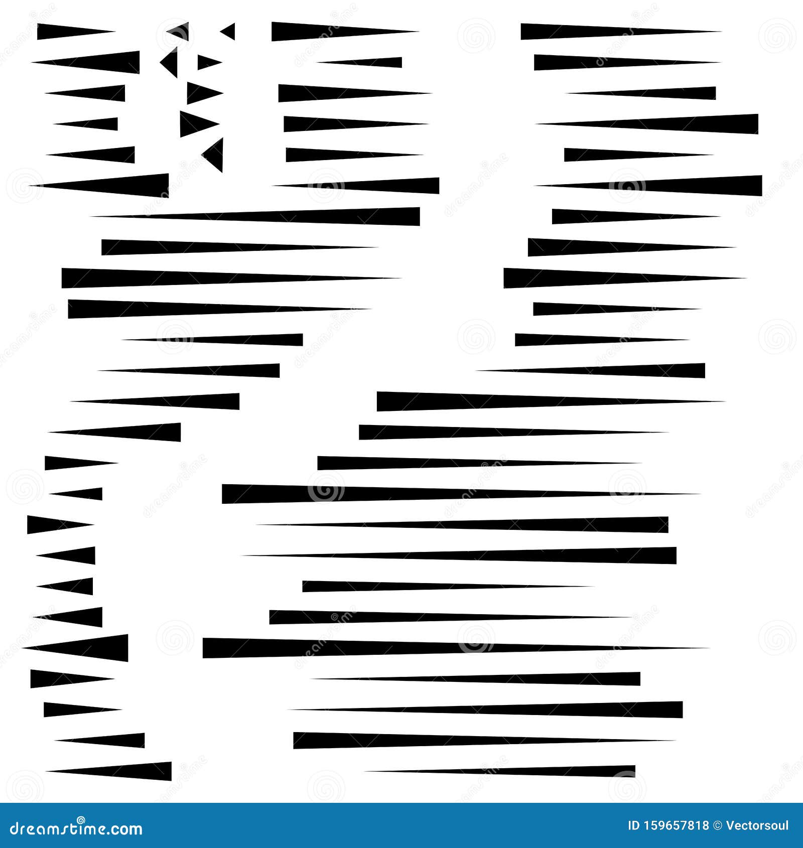 Dashed Irregular Lines. Segment Horizontal Stripes / Lines Stock Vector ...