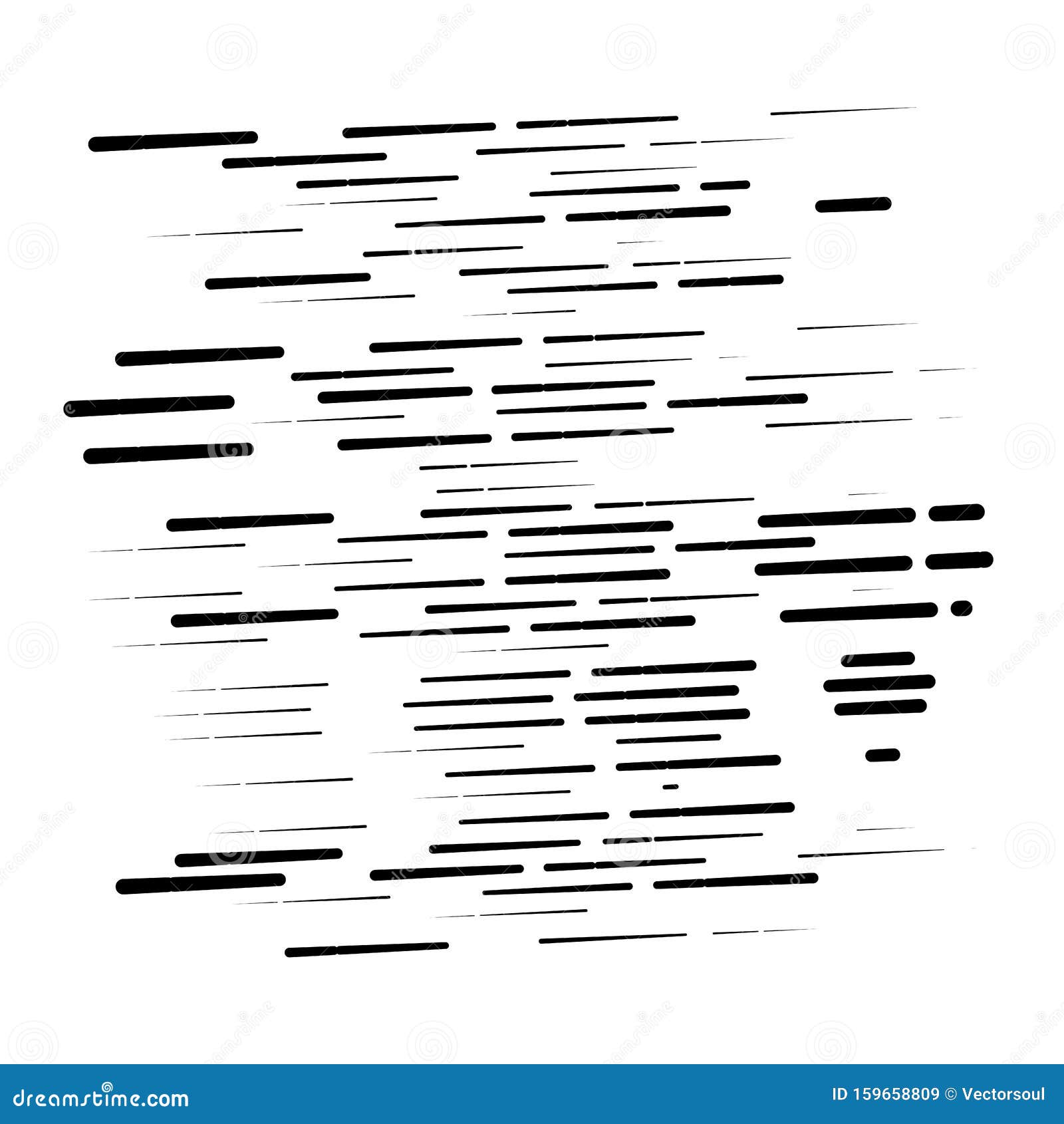 Dashed Irregular Lines. Segment Horizontal Stripes / Lines Stock Vector ...