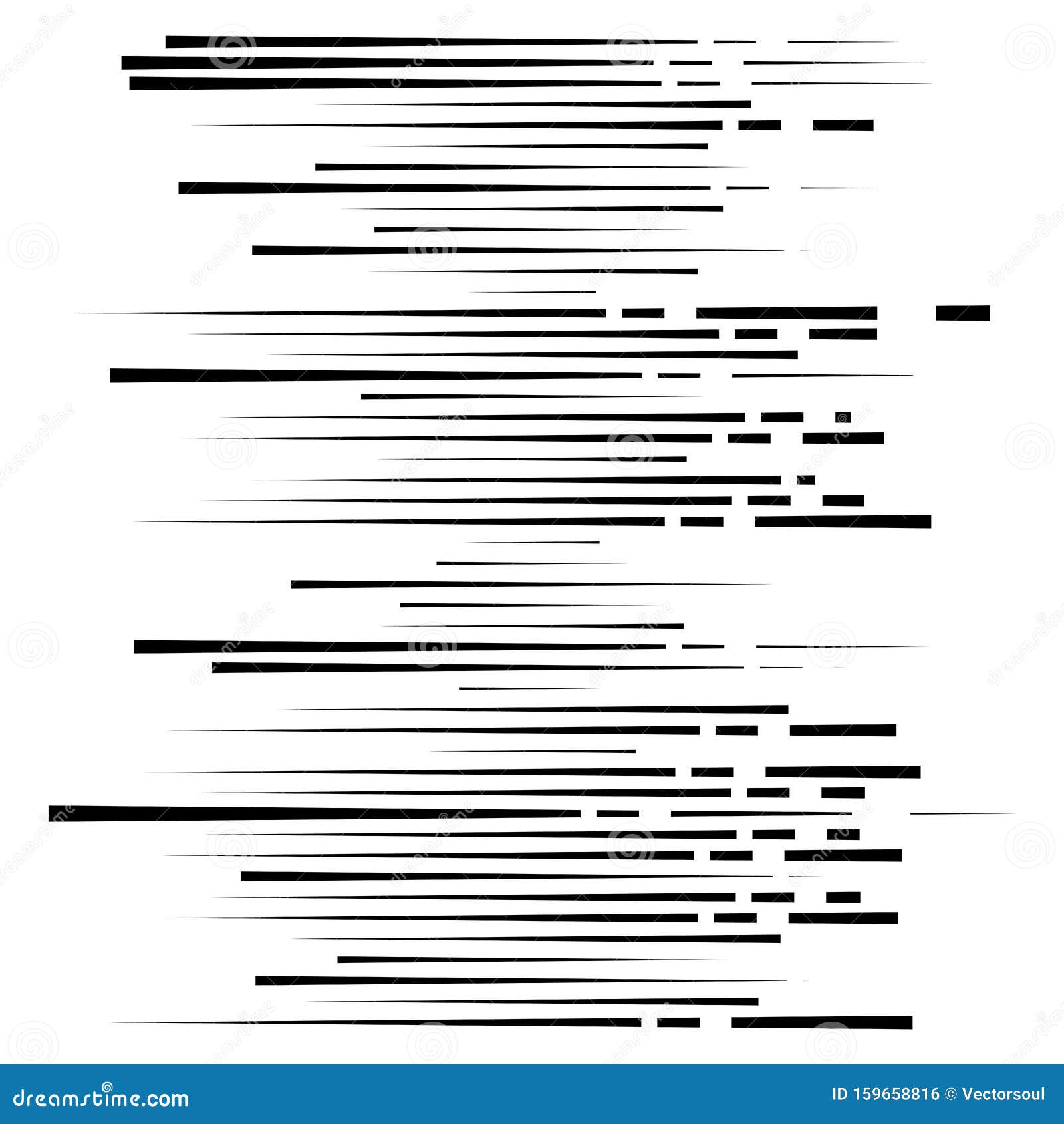 Dashed Irregular Lines. Segment Horizontal Stripes / Lines Stock Vector ...