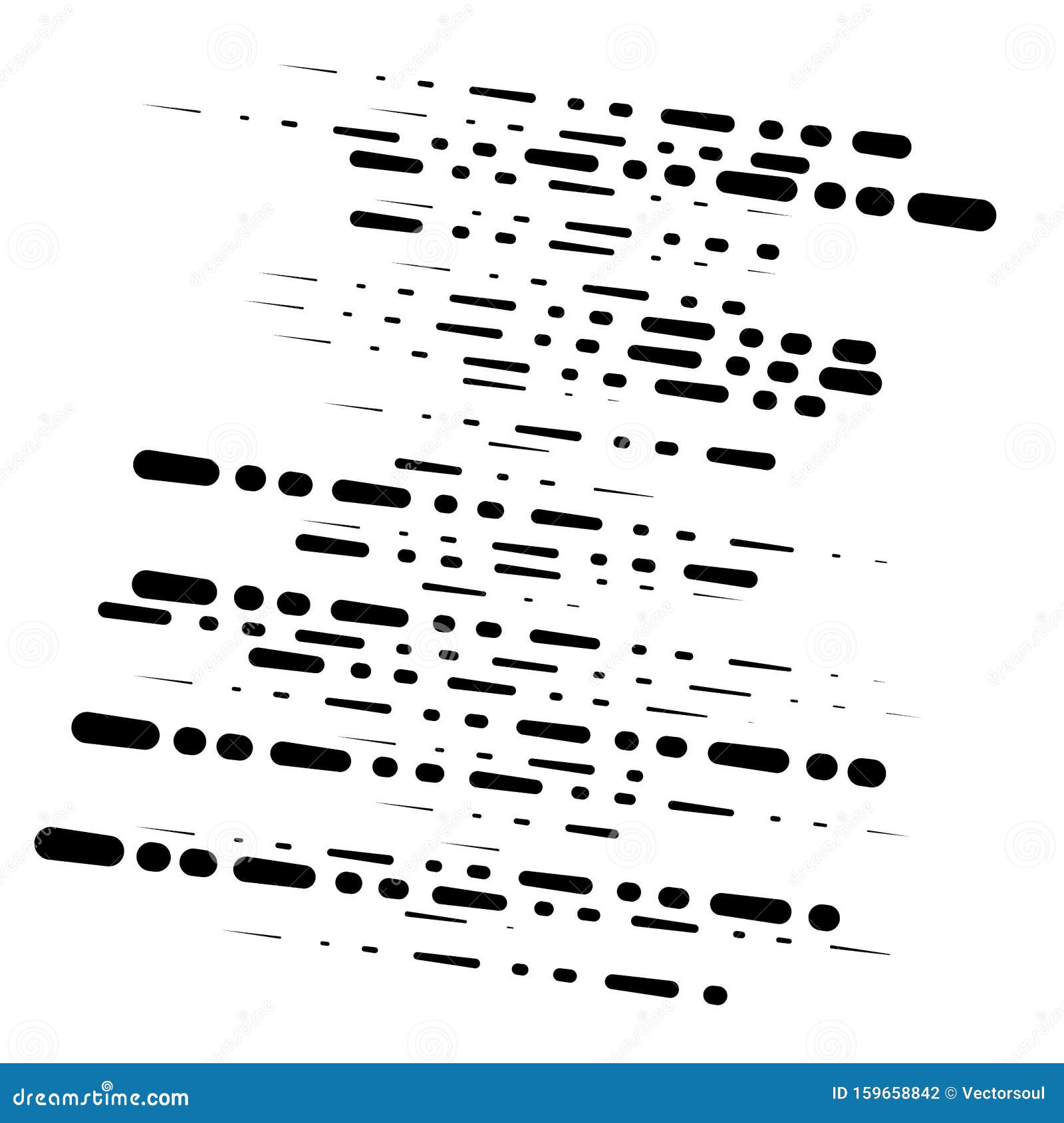 Dashed Irregular Lines. Segment Horizontal Stripes / Lines Stock Vector ...